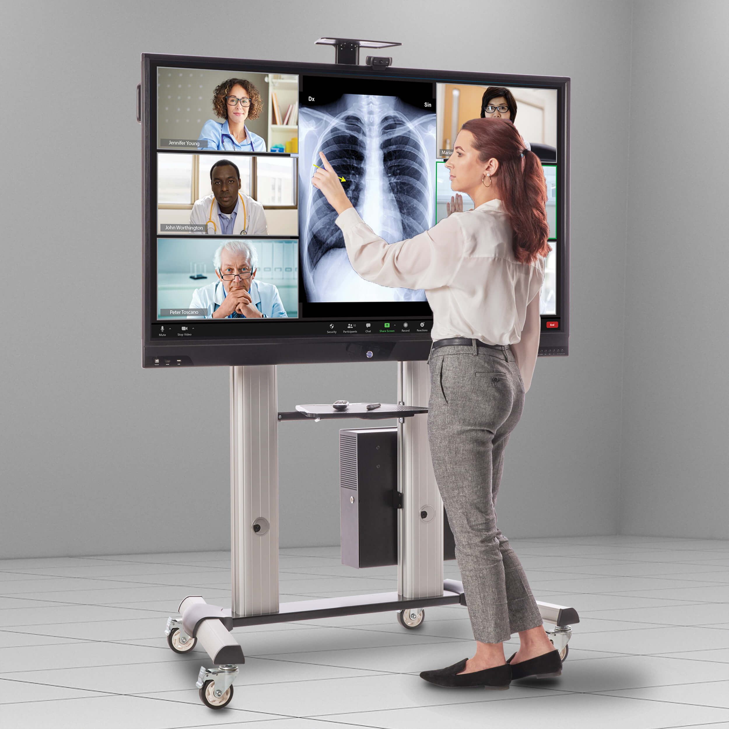 Mobile Interactive Touchscreen Display with Built-In PC | Eaton Tripp Lite