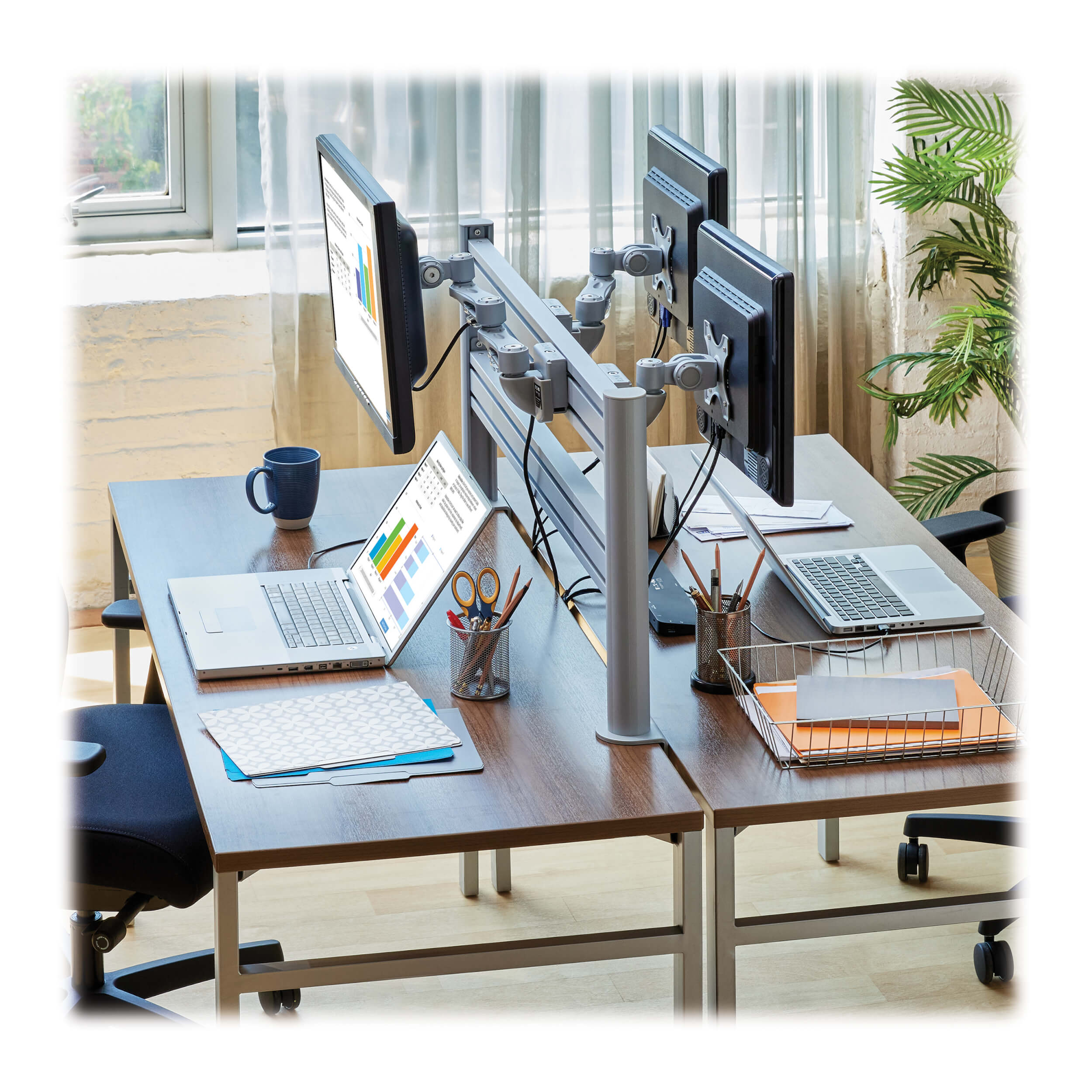 Monitor Mount for Slat Wall System, 32in Display, TAA | Eaton