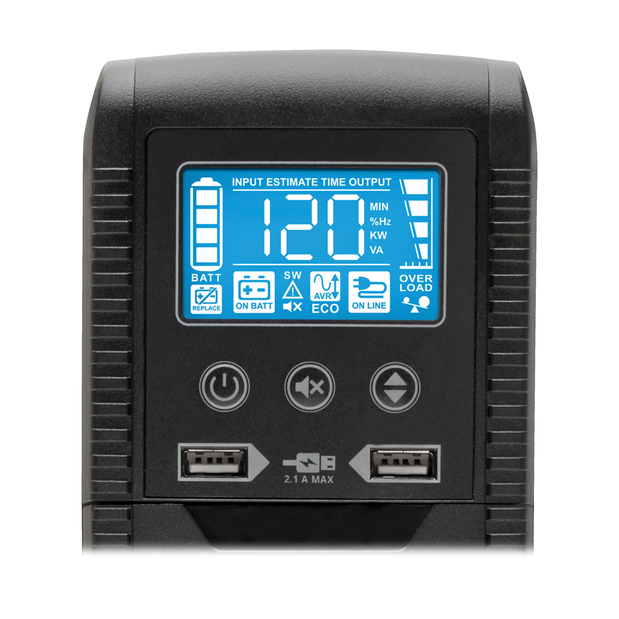 Line Interactive UPS System, USB, AVR, 10 Outlets, 1440VA | Eaton