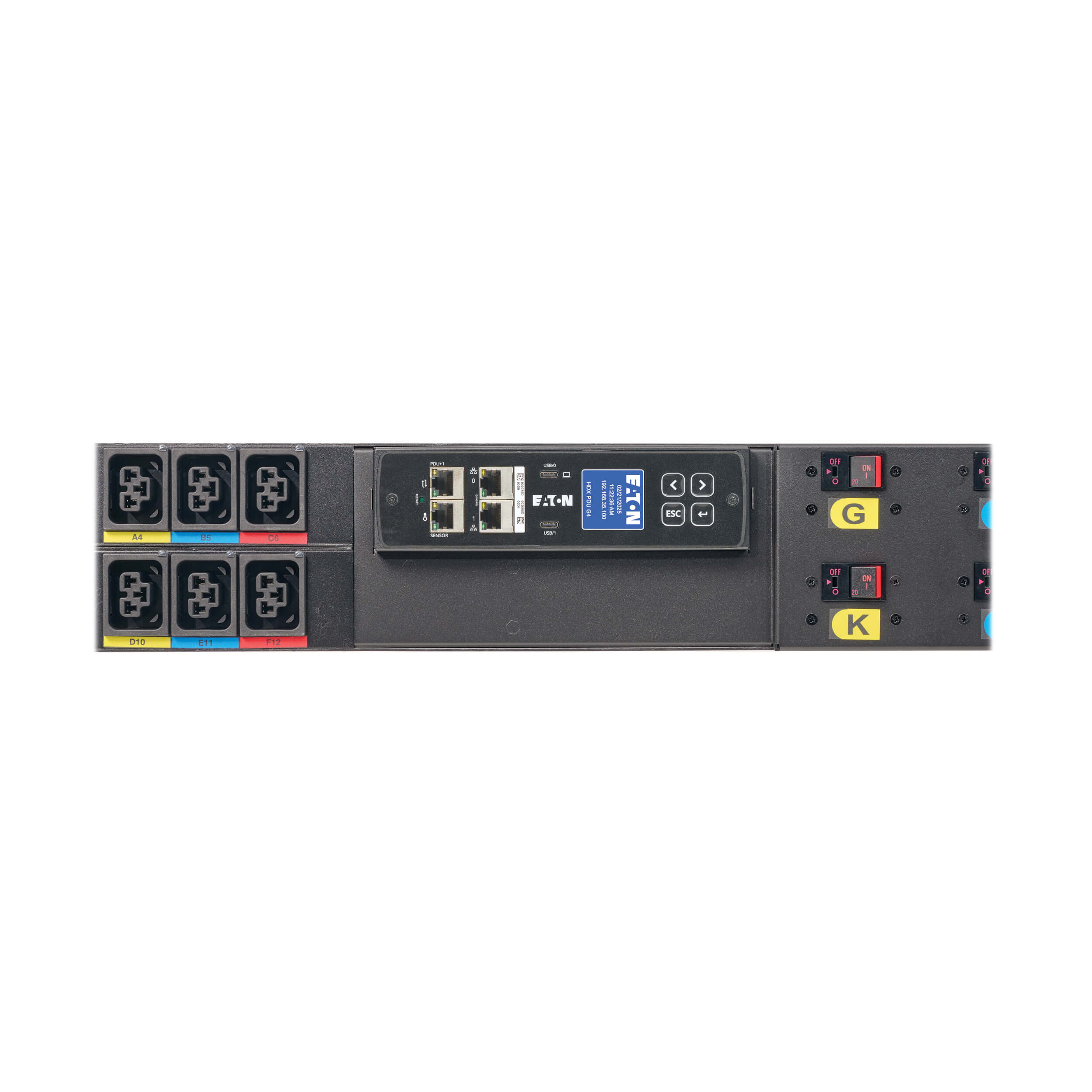 3-Phase Managed HDX PDU G4, 208V, 35kW, 24 C39 Outlets, 0U | Eaton