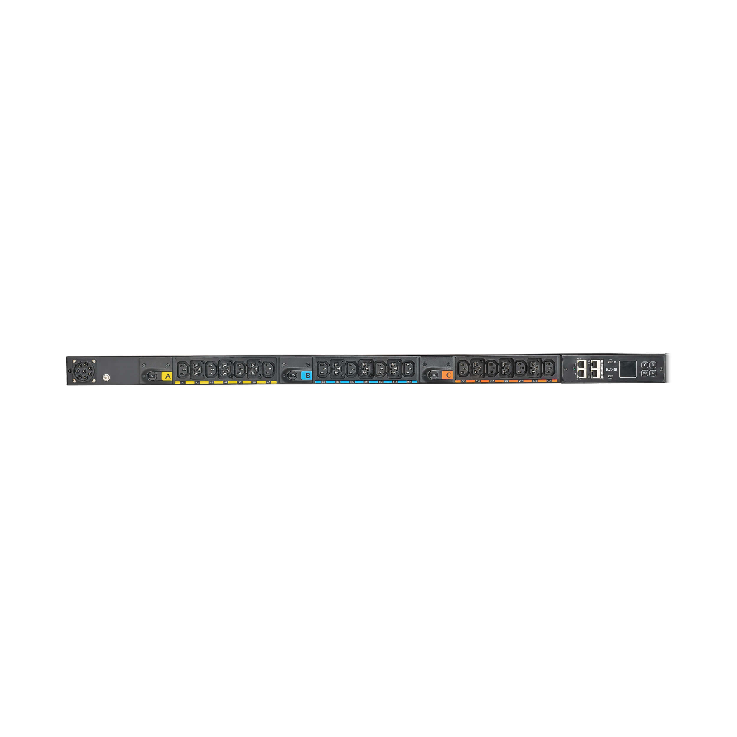 Universal-Input Managed PDU, 208V, 240V, 415V, 42 Outlets, 72 Inch, 0U ...