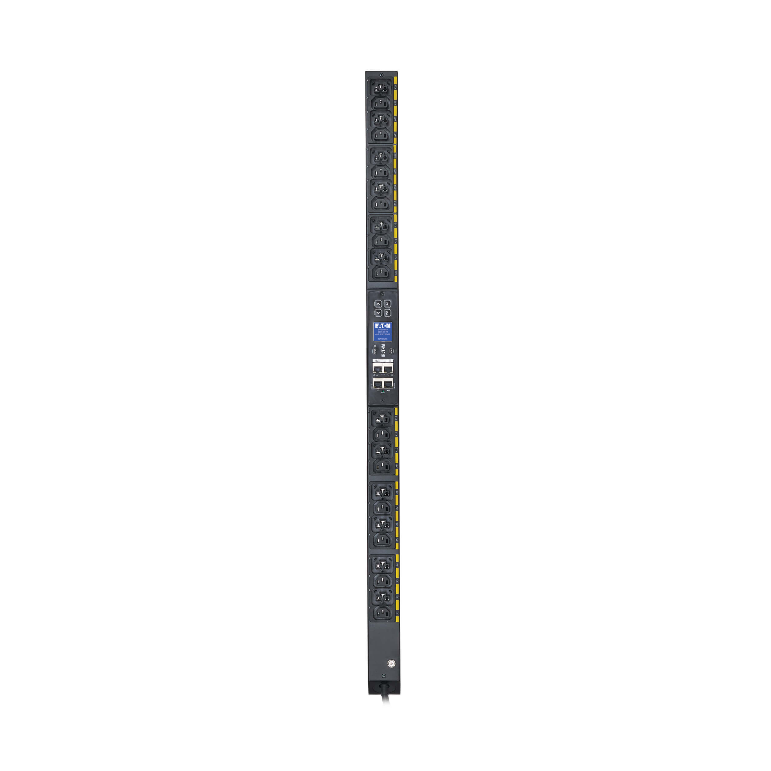 Single-Phase Managed Rack PDU, 100V, 240V, 24 Outlets, 16A, 3800W, 0U ...