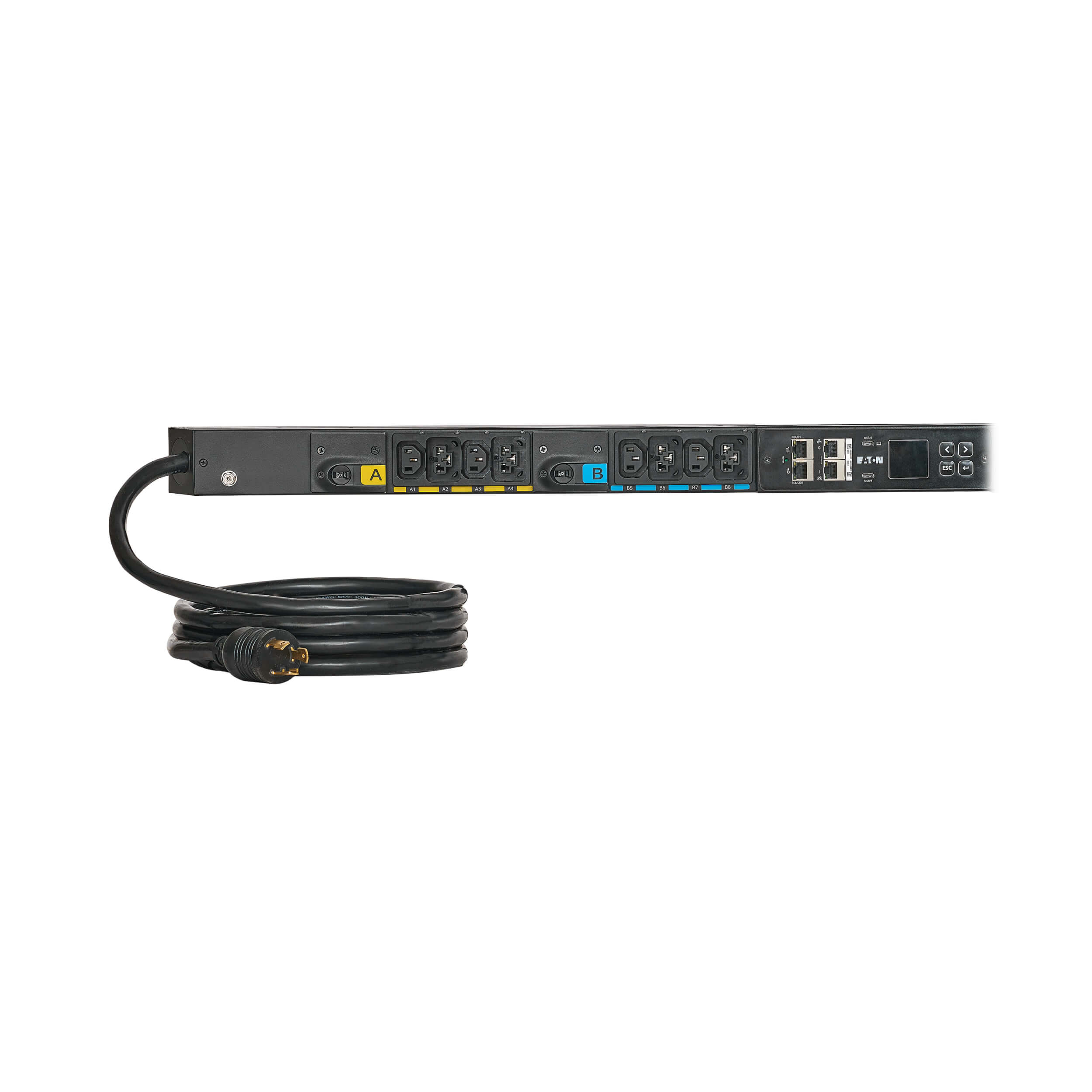 Single-Phase Managed Rack PDU, 208V, 20 Outlets, L6-30P, 0U | Eaton