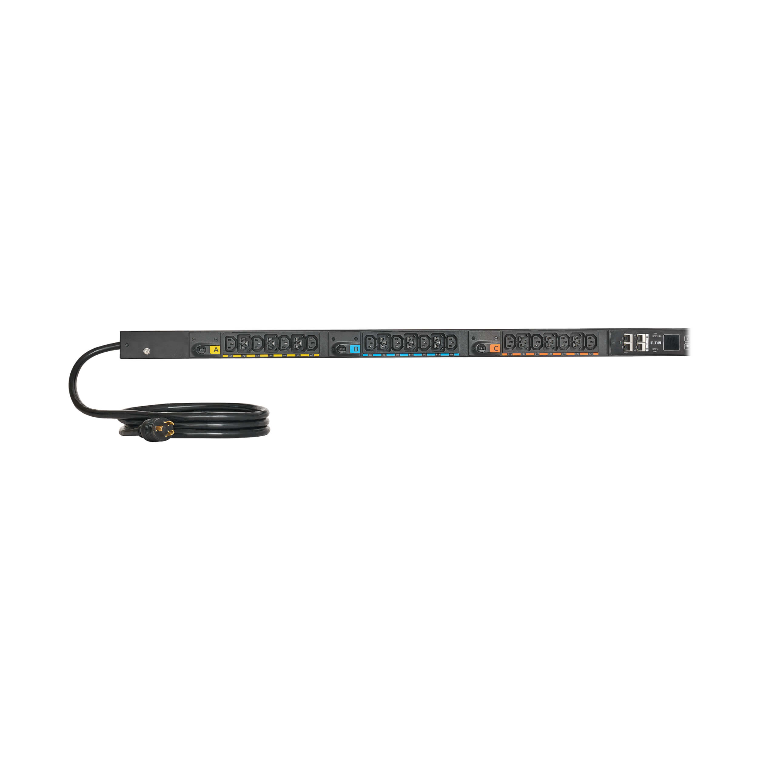 Single-Phase Managed Rack PDU, 208V, 42 Outlets, 24A, 5800W, 0U | Eaton