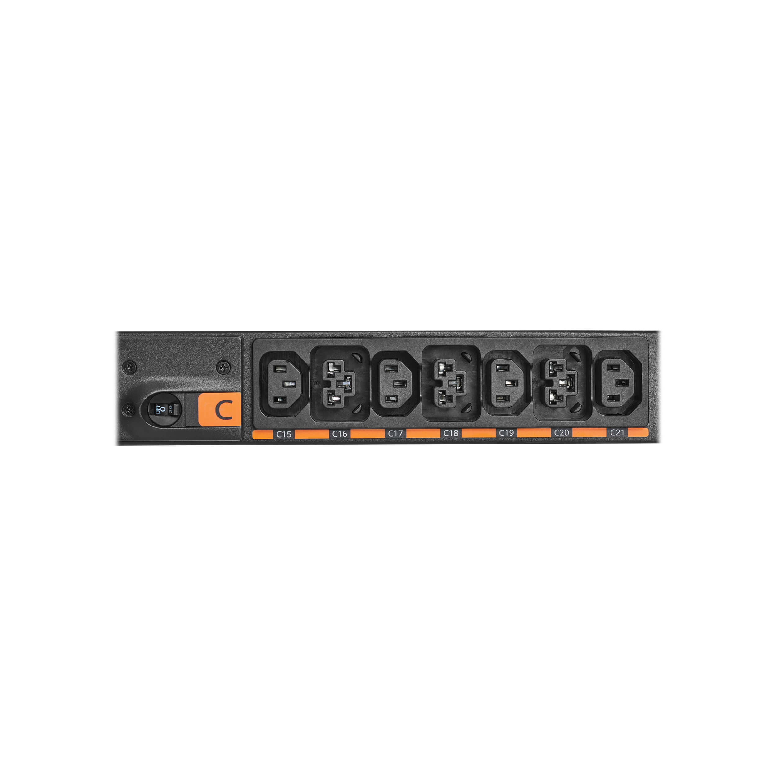 3-Phase Metered Rack PDU, 120V, 208V, 42 Outlets, 16A, 5800W, 0U | Eaton