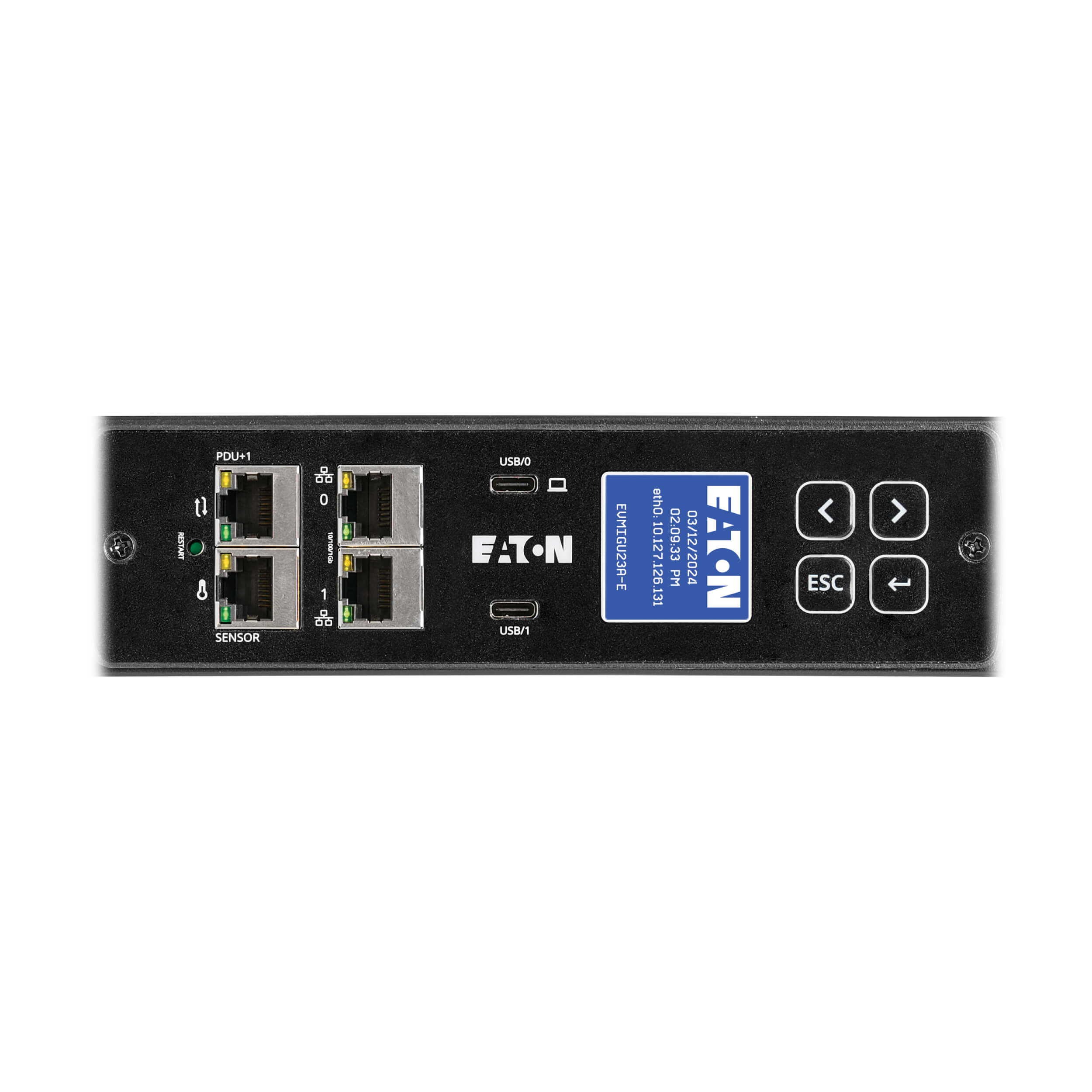 Universal-Input Metered PDU, 5kW to 23kW, 200V-415V, 24 Outlets, End ...