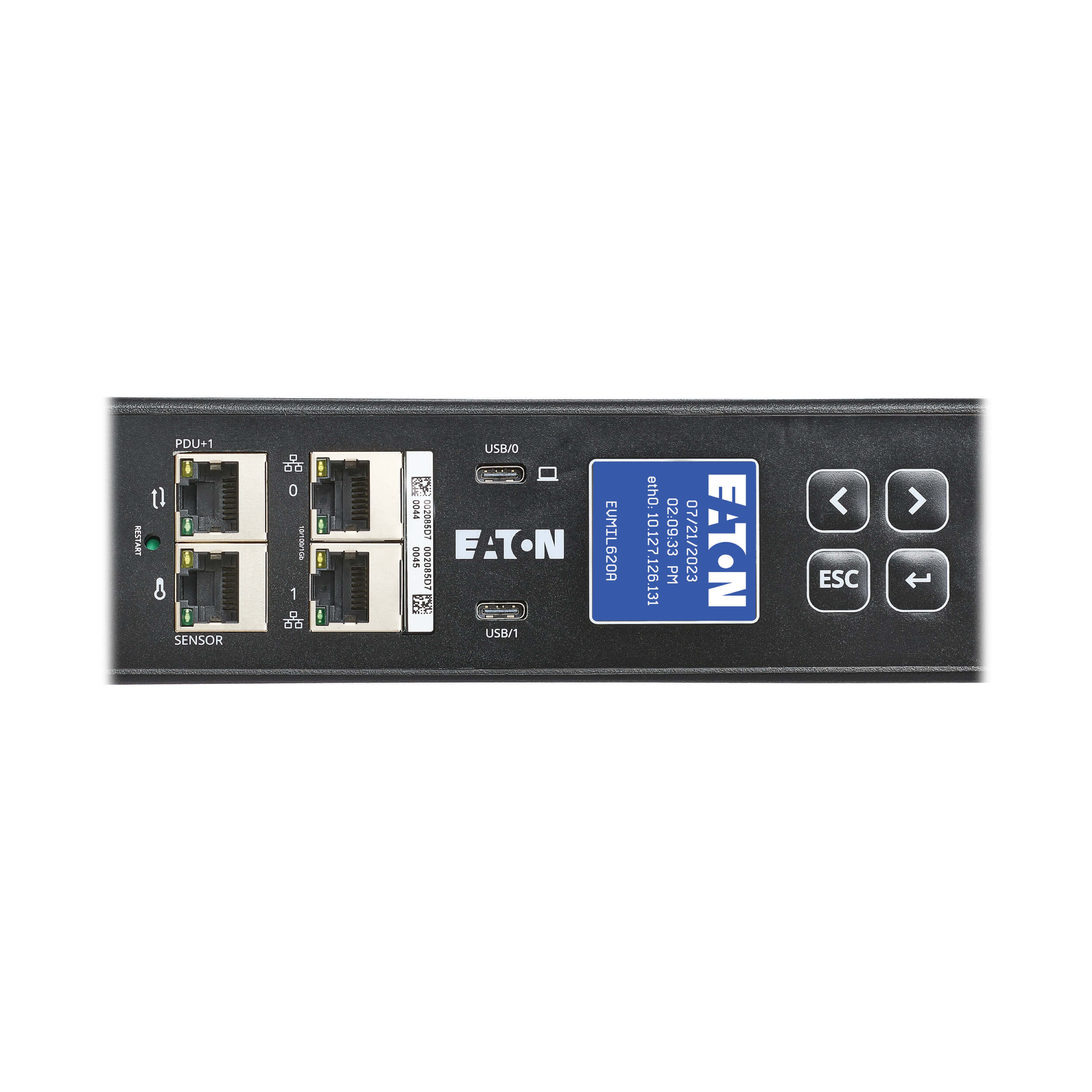 Single-Phase Metered Rack PDU, 100V, 240V, 24 Outlets, 16A, 3800W, 0U ...