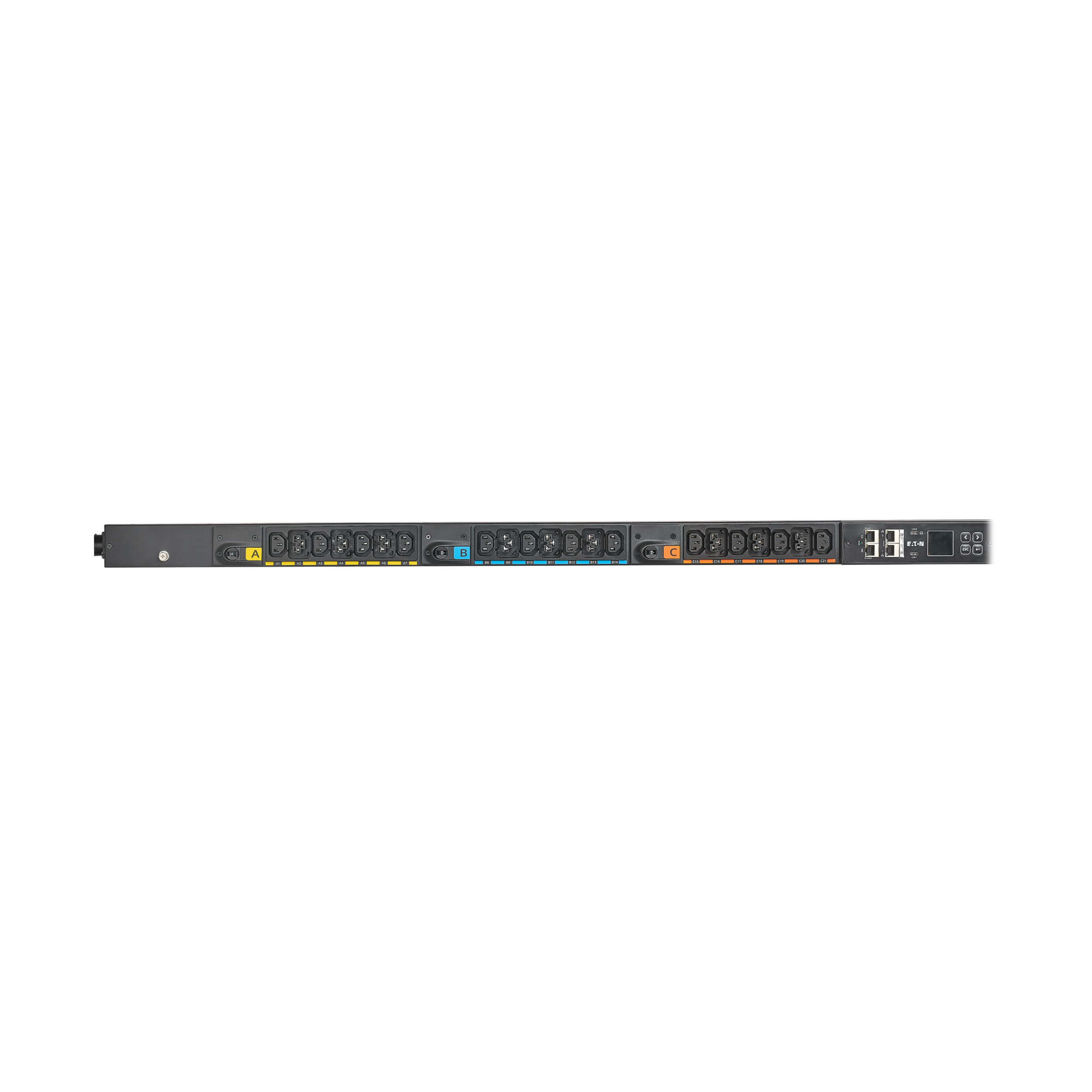 Metered-Outlet PDU G4, 208V and 415/240V, 42 Outlets, 0URM | Eaton