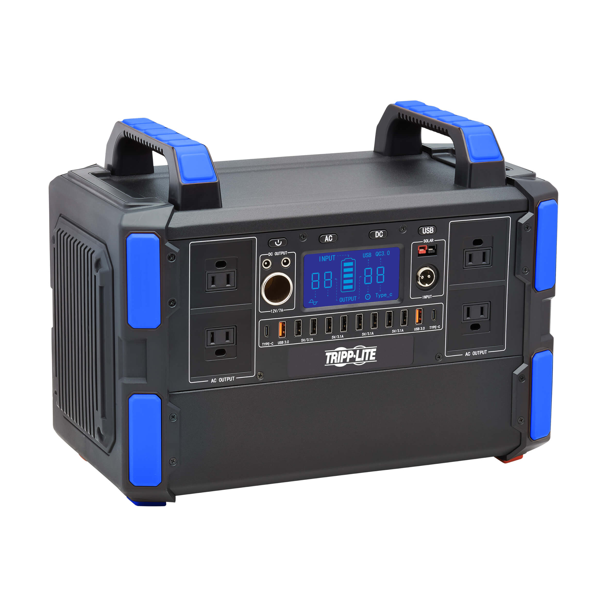 Portable Power Station, 1000W, Lithium-Ion, AC, DC Outlets, USB ...