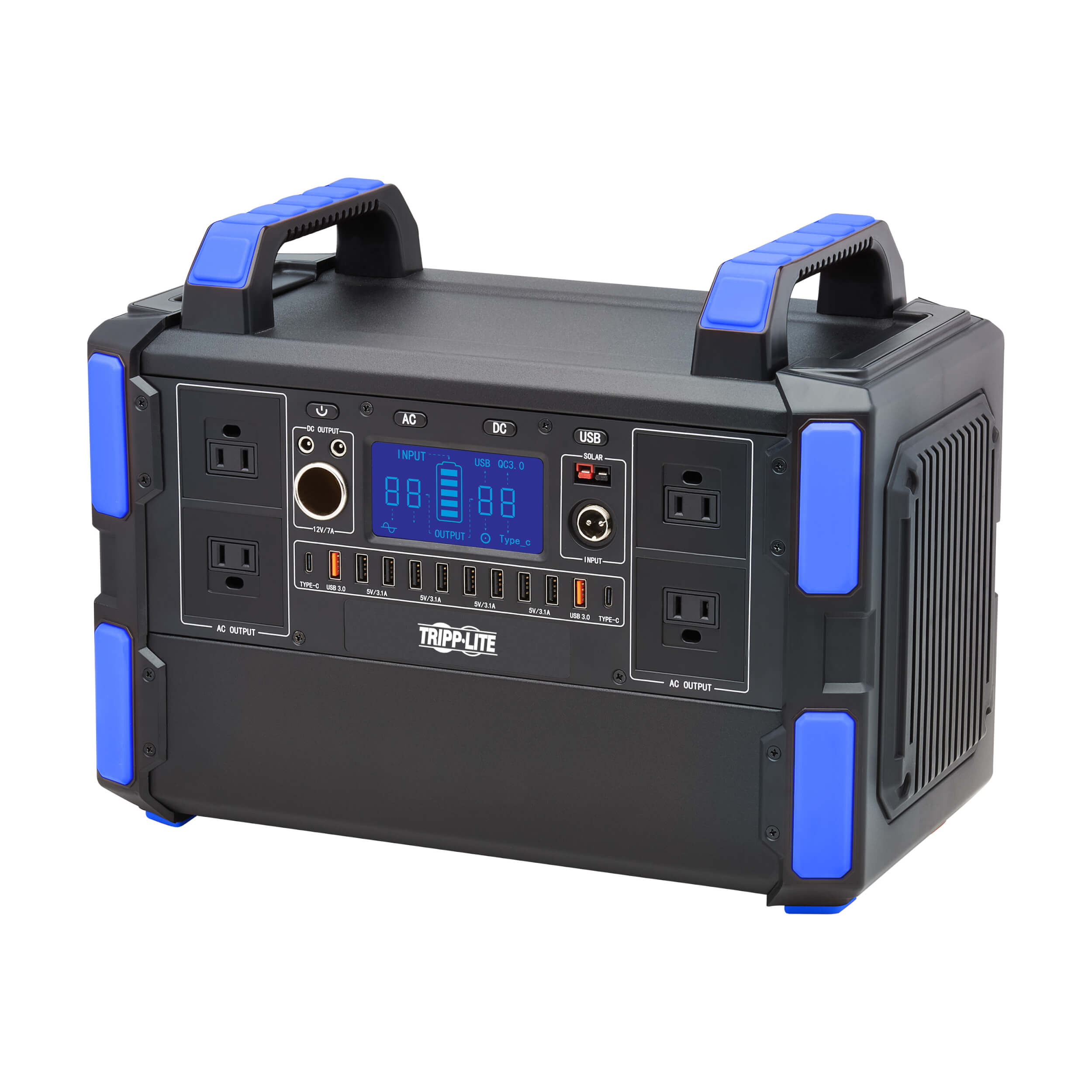 Portable Power Station, 1000W, Lithium-Ion, AC, DC Outlets, USB ...