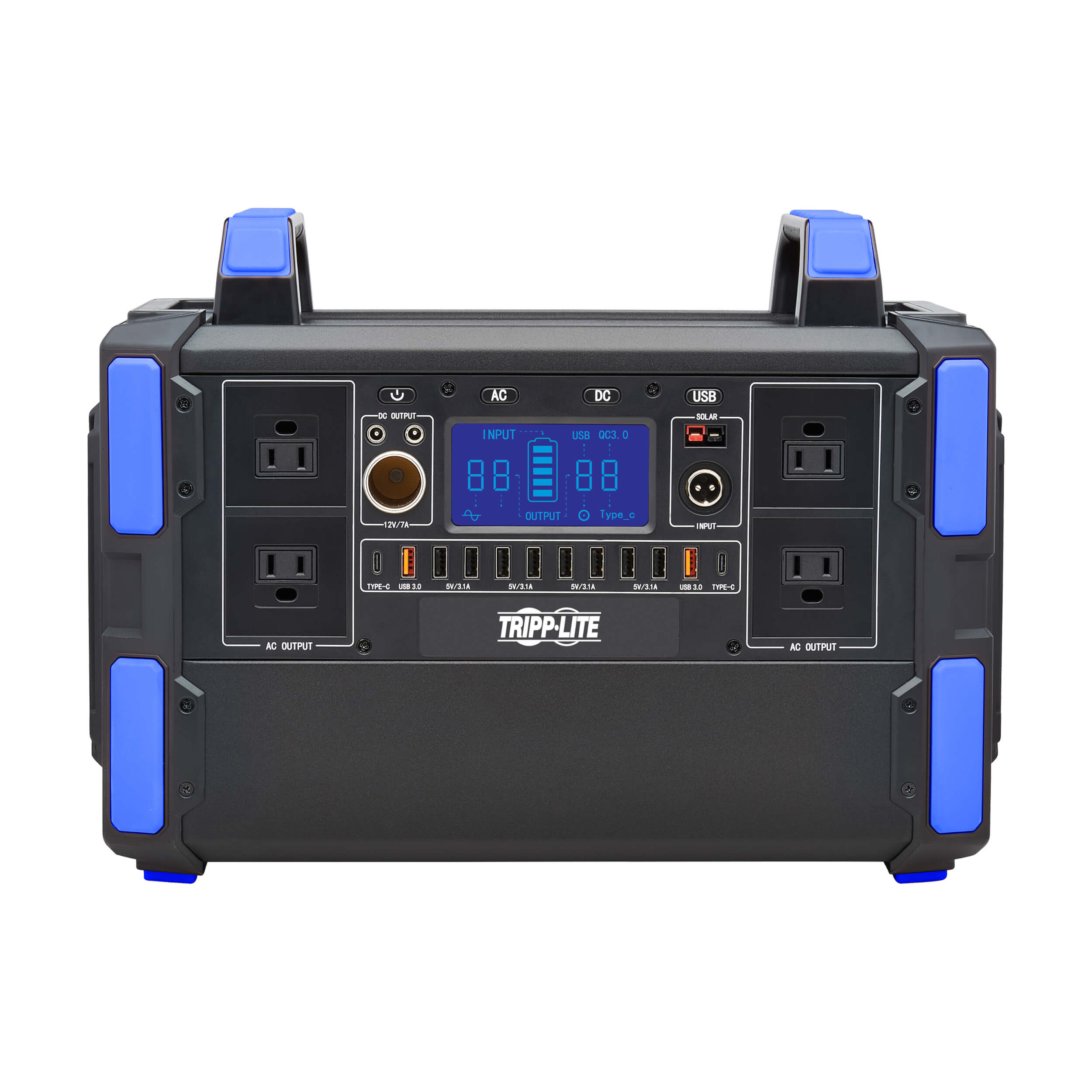 Portable Power Station, 1000W, Lithium-Ion, AC, DC Outlets, USB ...