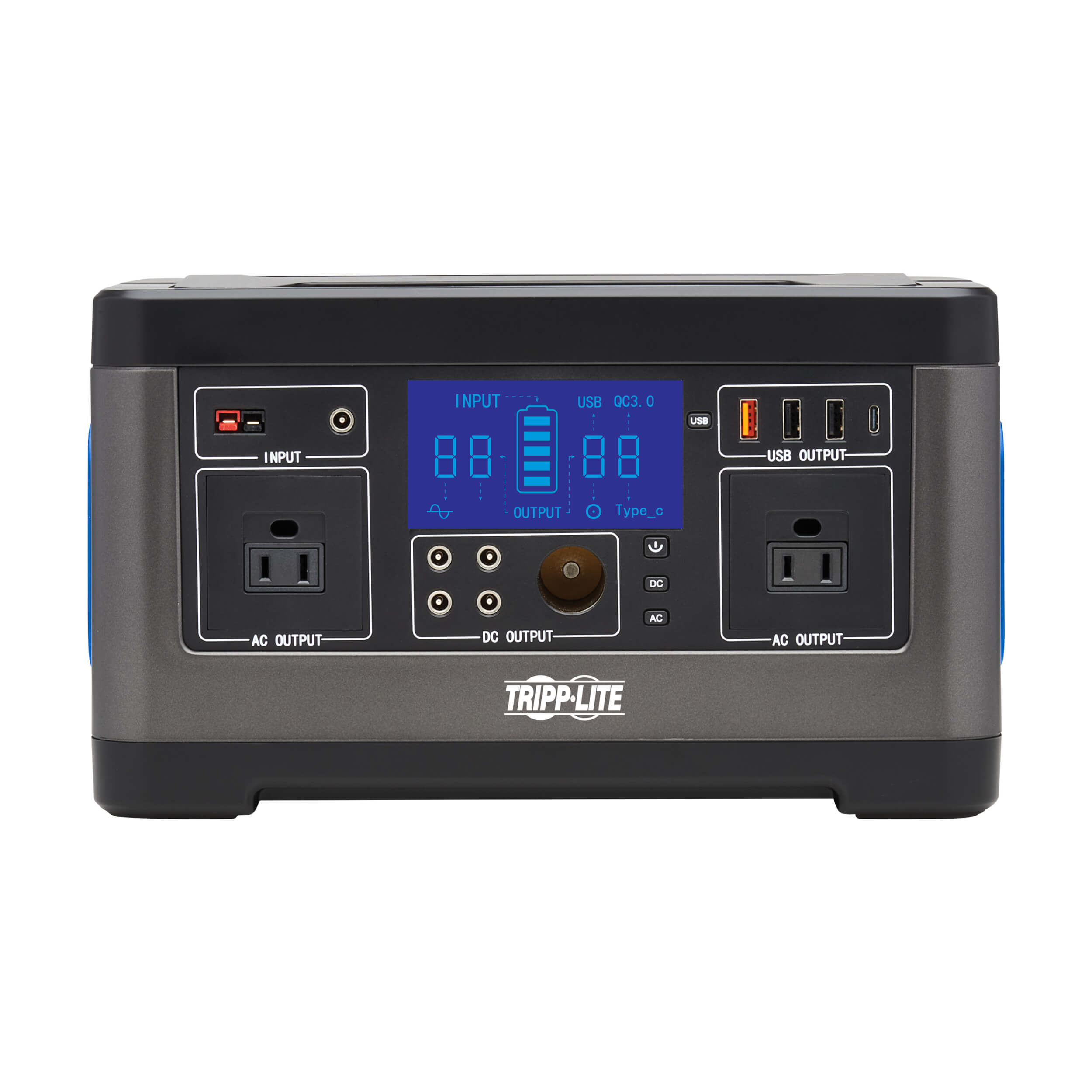 Portable Power Station, 500W, Lithium-Ion, AC, DC Outlets, USB Charging ...