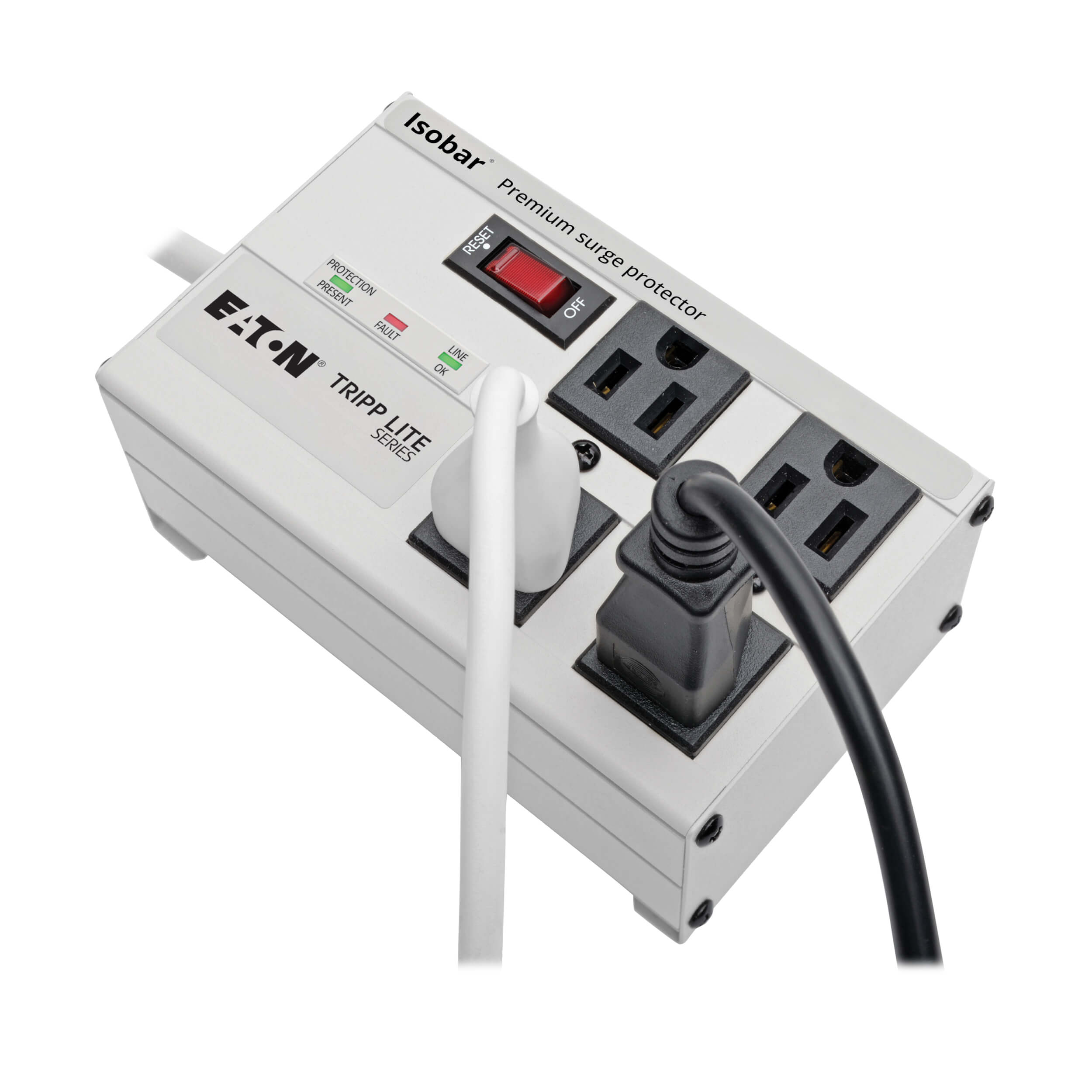 Isobar Surge Protector, 4 Outlet, 3300 Joules, Metal Case | Eaton