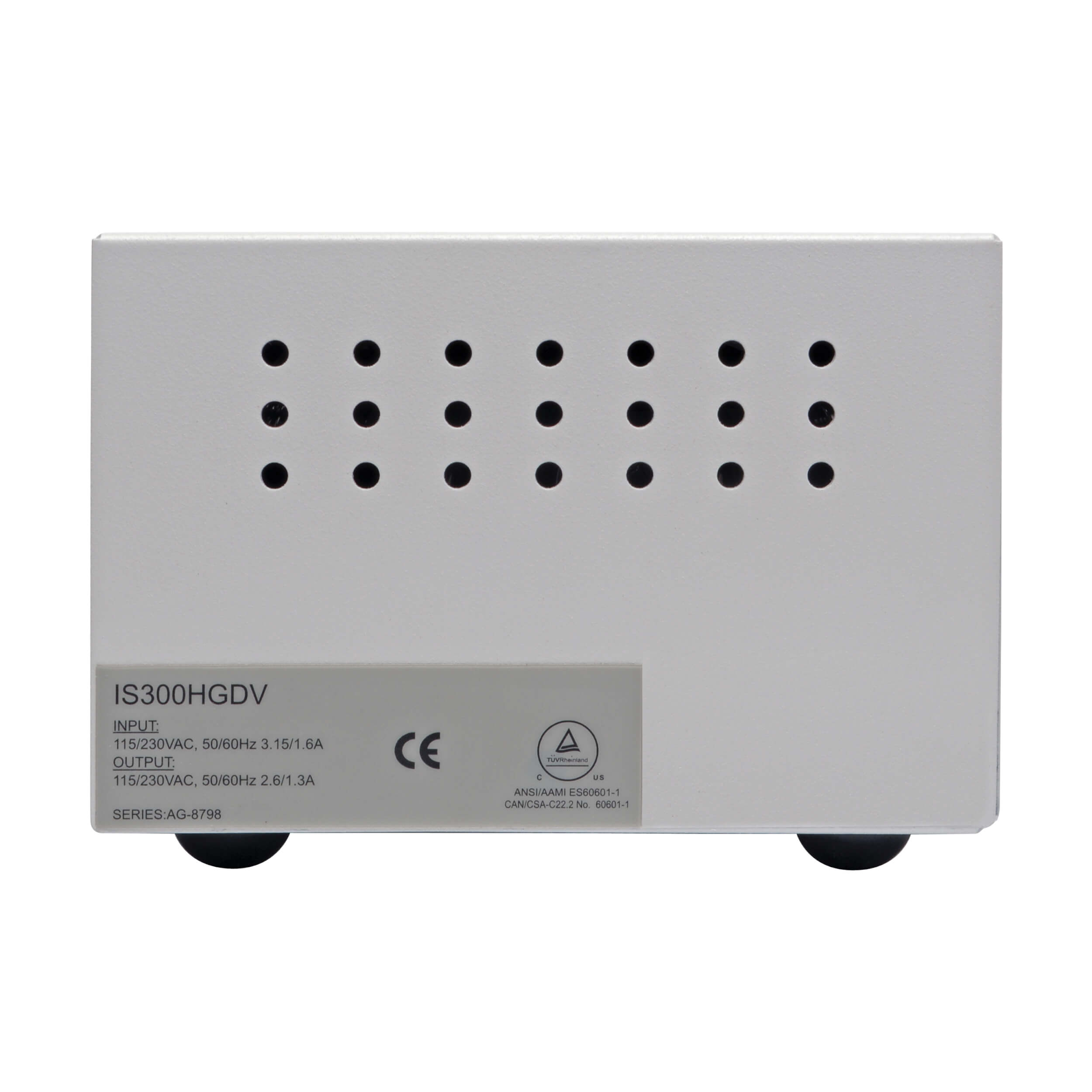 Hospital-Grade Isolation Transformer, 300W, 4 Outlet, C14/C13 | Eaton