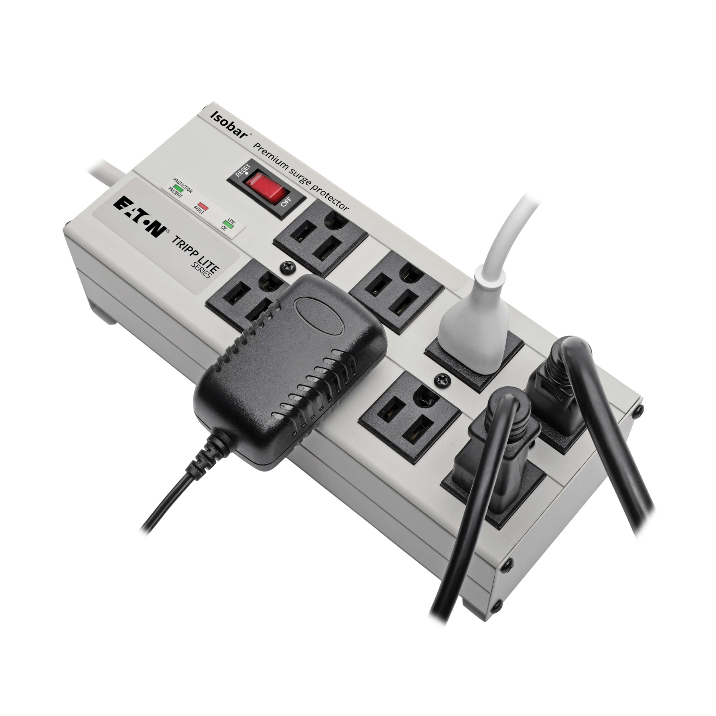 Isobar Surge Protector, 8 Outlet, 3840 Joules, Metal Case | Eaton