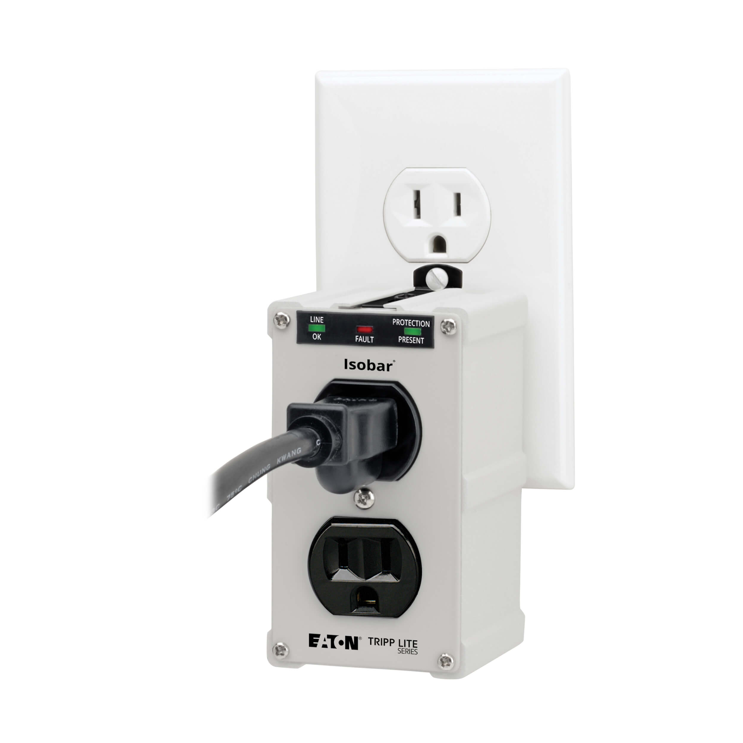 Isobar Surge Protector, 2 Outlet, Direct Plug, 1410 Joules | Eaton