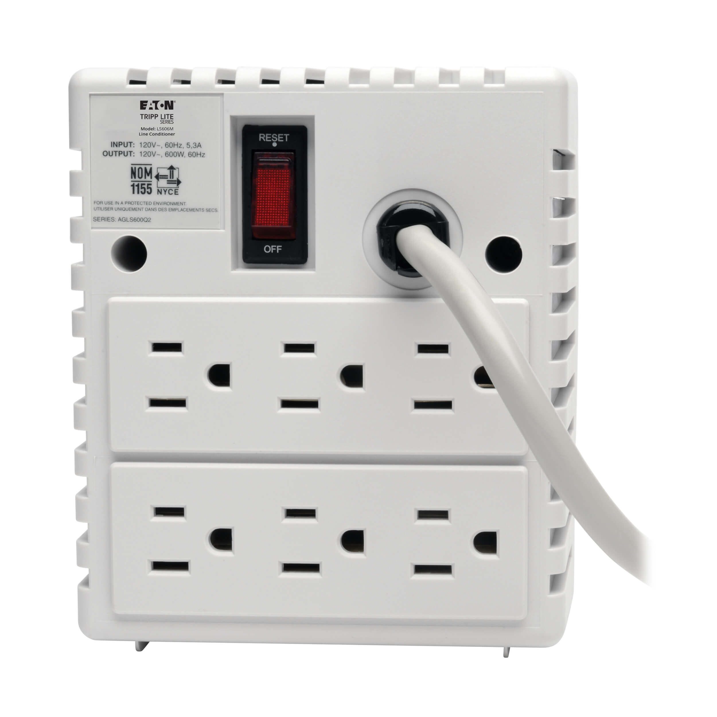 600W 120V Power Conditioner with Automatic Voltage Regulation (AVR), AC ...