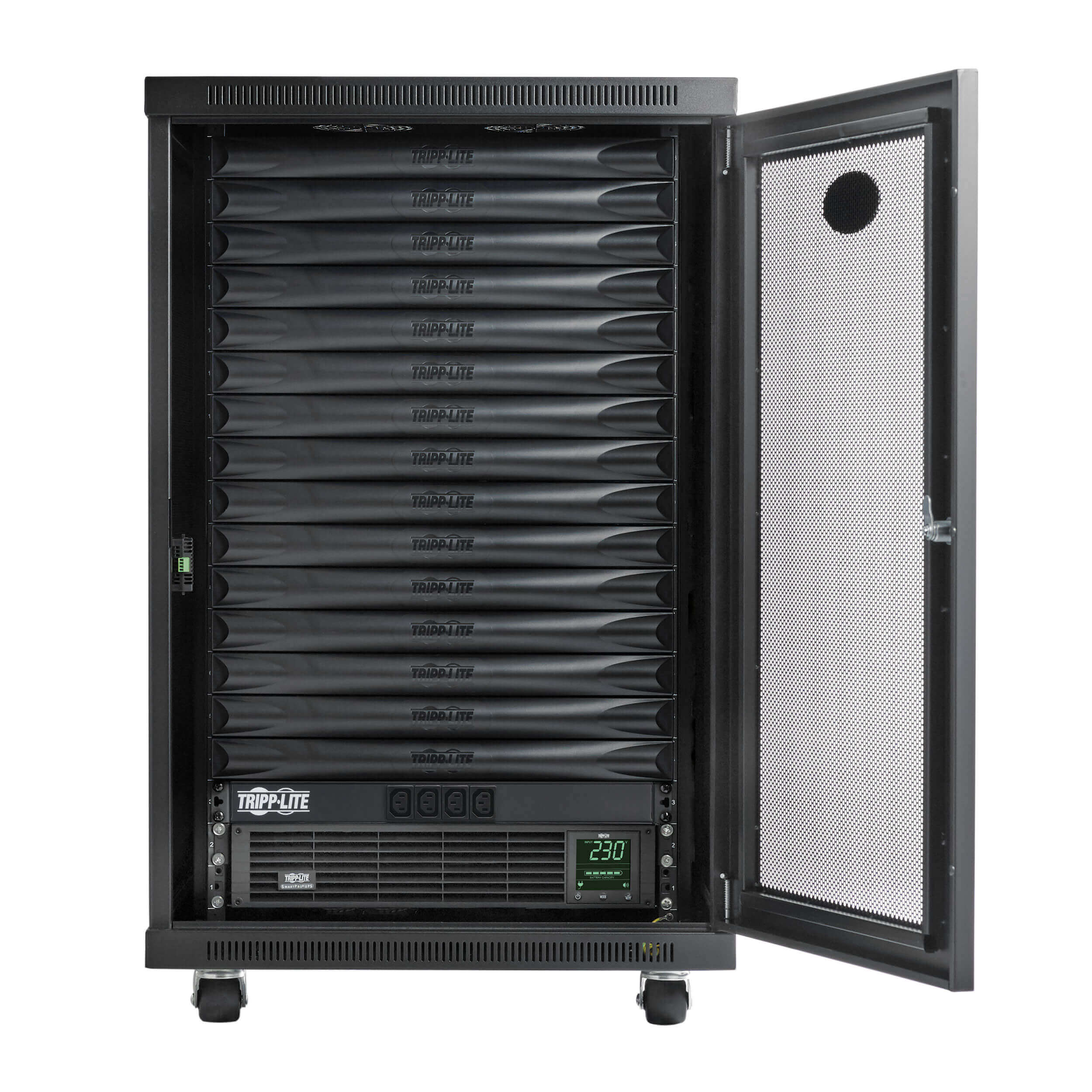 Micro Data Center - Fully Assembled 15U, Network Mgt, PDU, 230V | Eaton