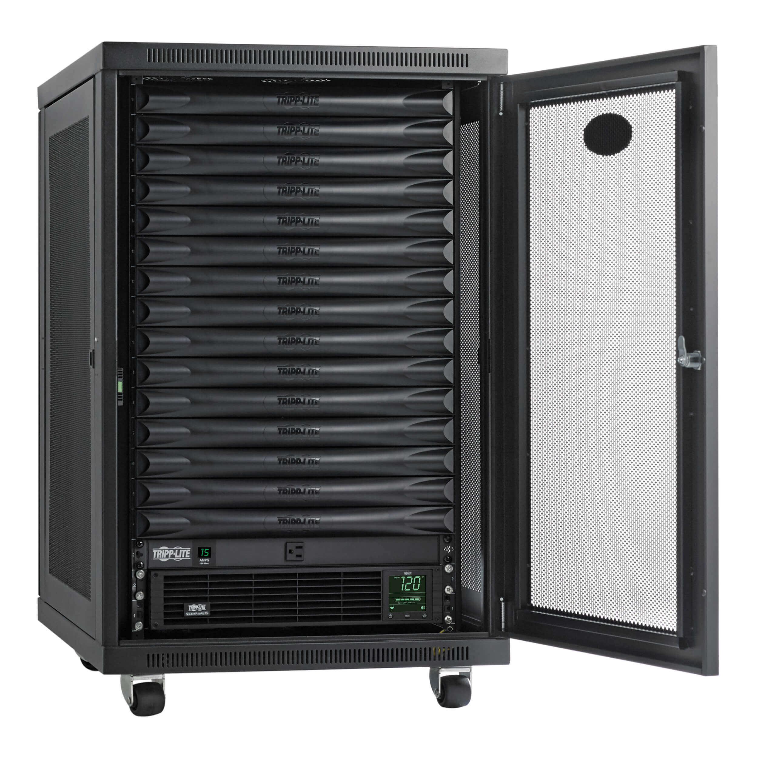 Micro Data Center - 15U, Network Mgt, PDU, 120V | Eaton