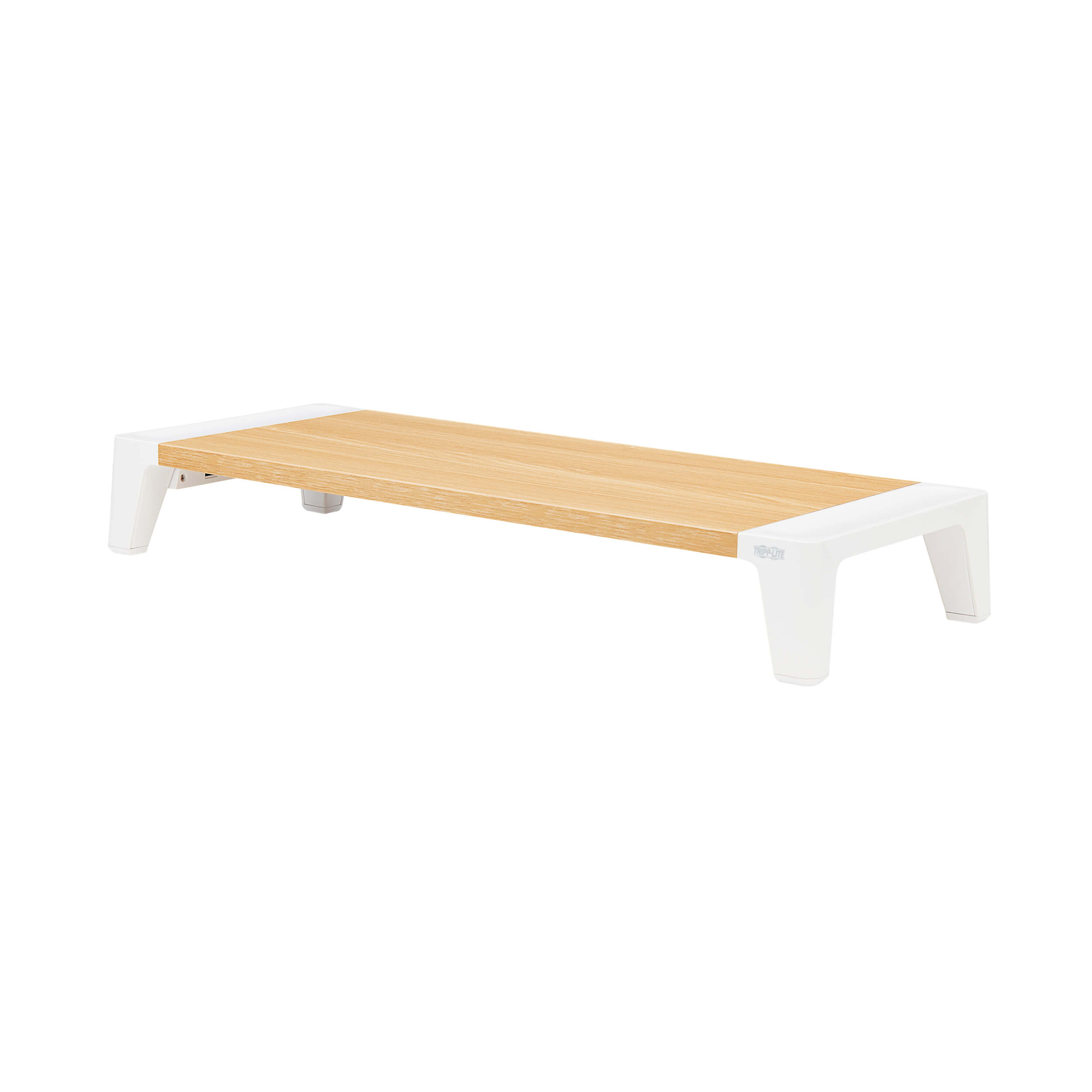 Desk Monitor Riser, Wood Surface, Quick Charge, USB-A Ports | Eaton