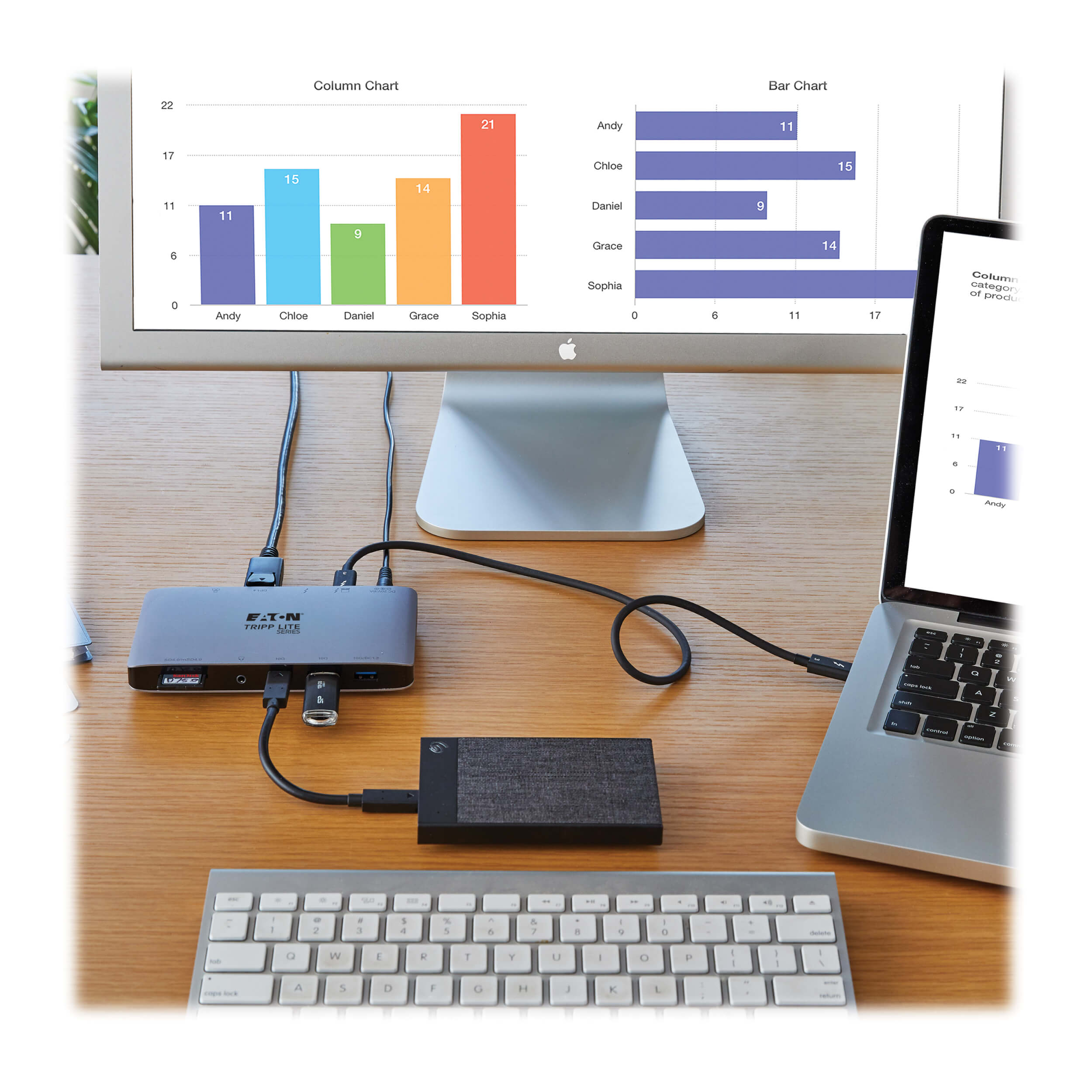Thunderbolt3 Dock, 8K DisplayPort, GbE, USB-A, USB-C, International ...