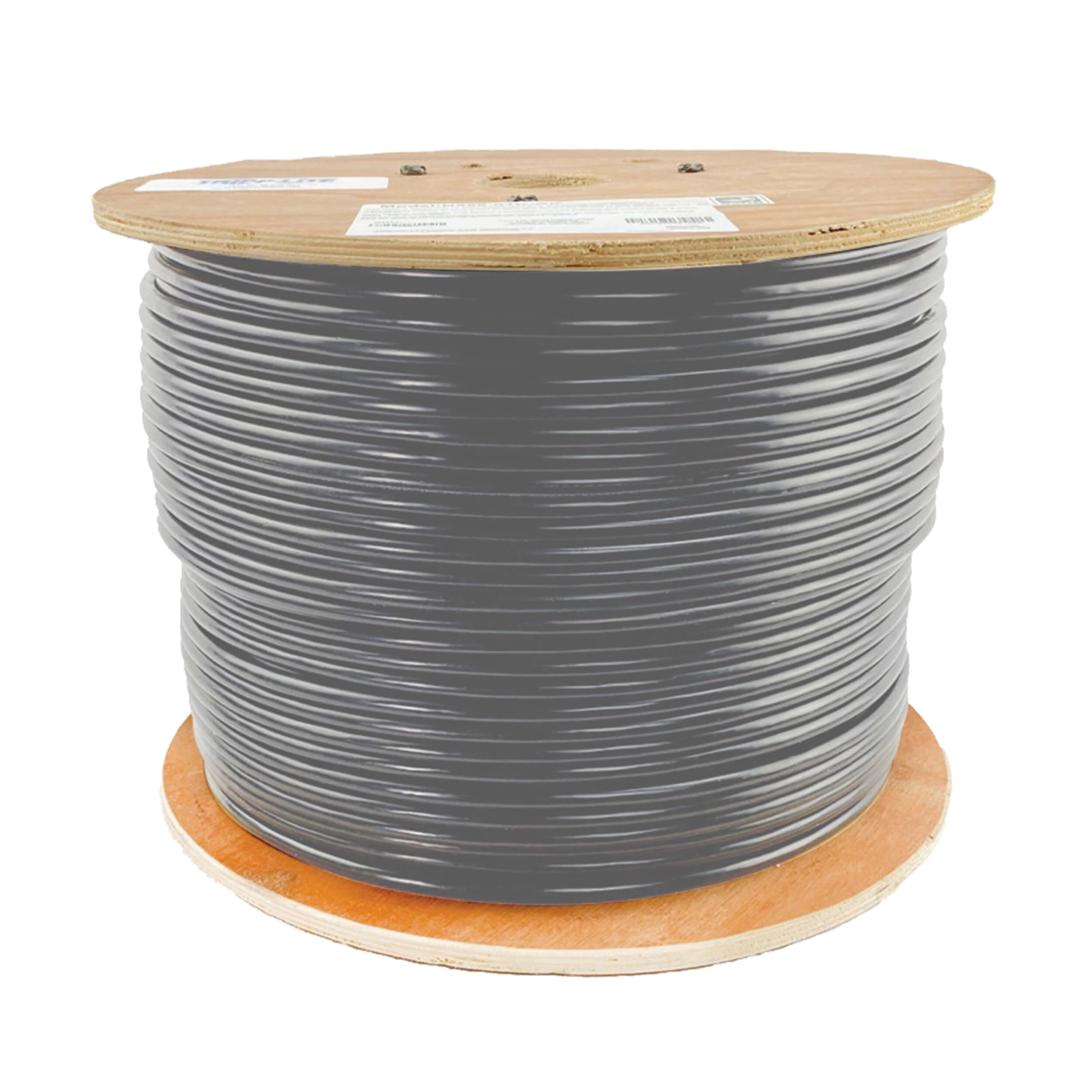 Cat5e Solid-Core PVC Bulk Ethernet Cable, Gray, 1000-ft | Eaton