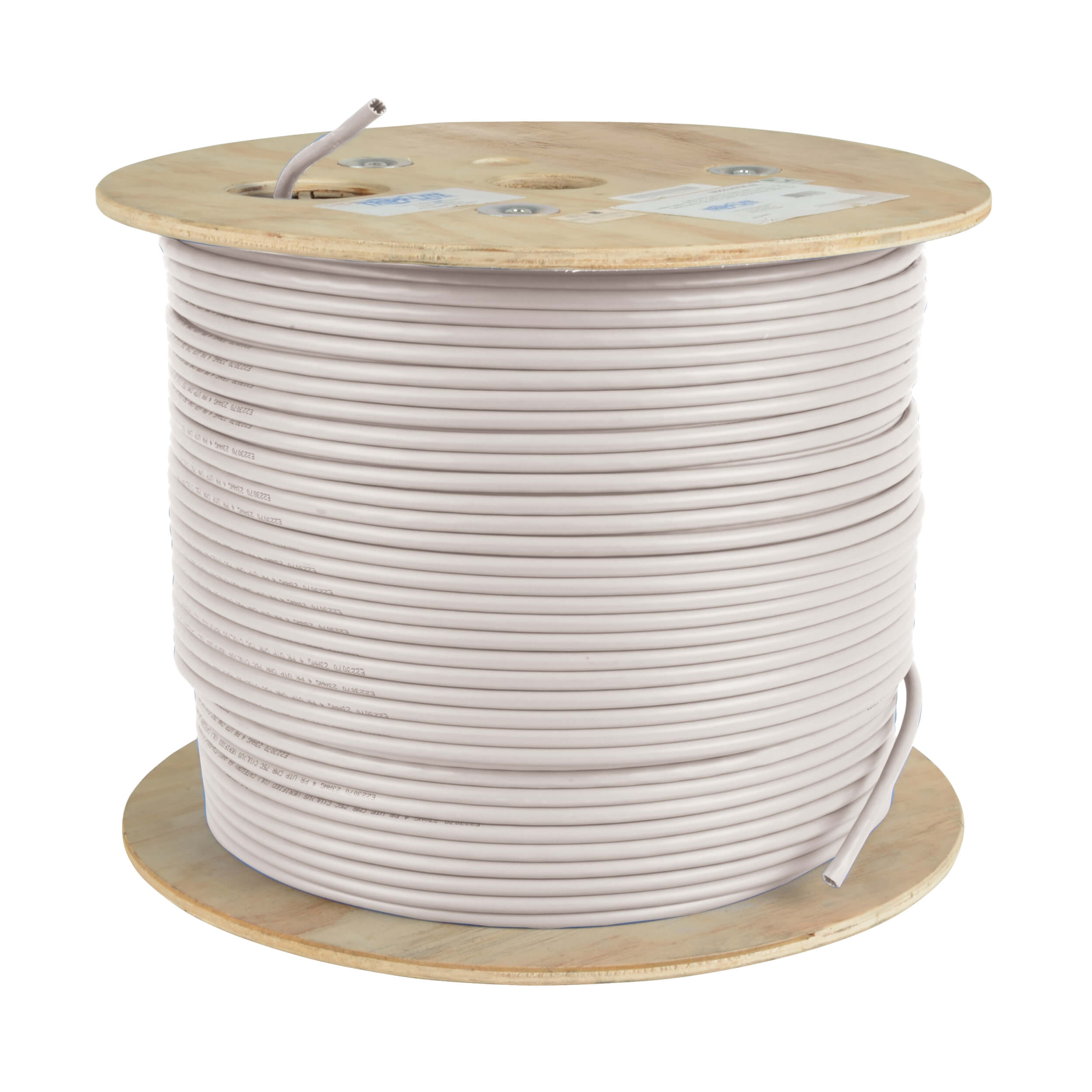 Cat5e Solid-Core PVC Bulk Ethernet Cable, White, 1000-ft | Eaton