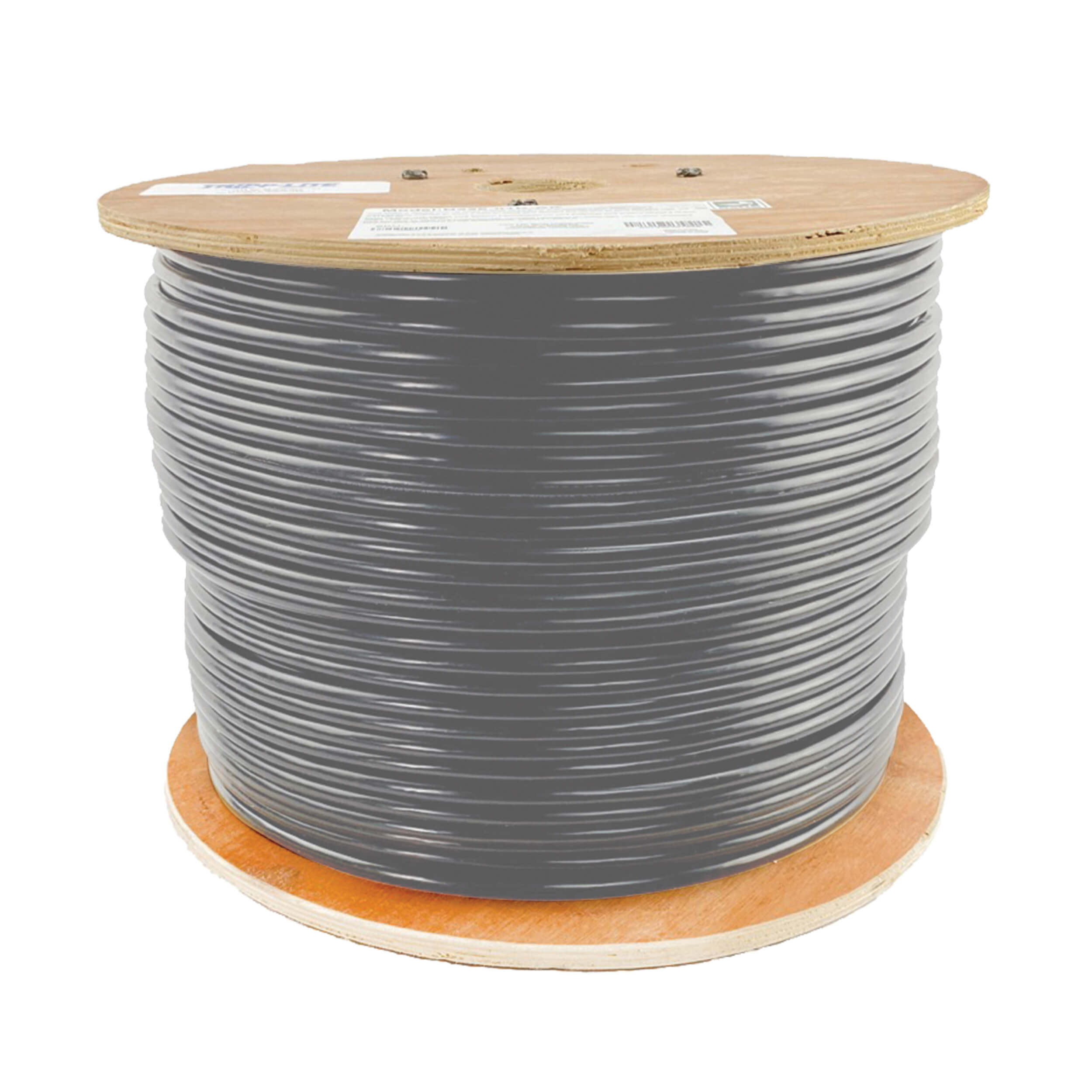Cat5e Solid-Core Plenum PVC Bulk Ethernet Cable, Gray, 1000-ft | Eaton
