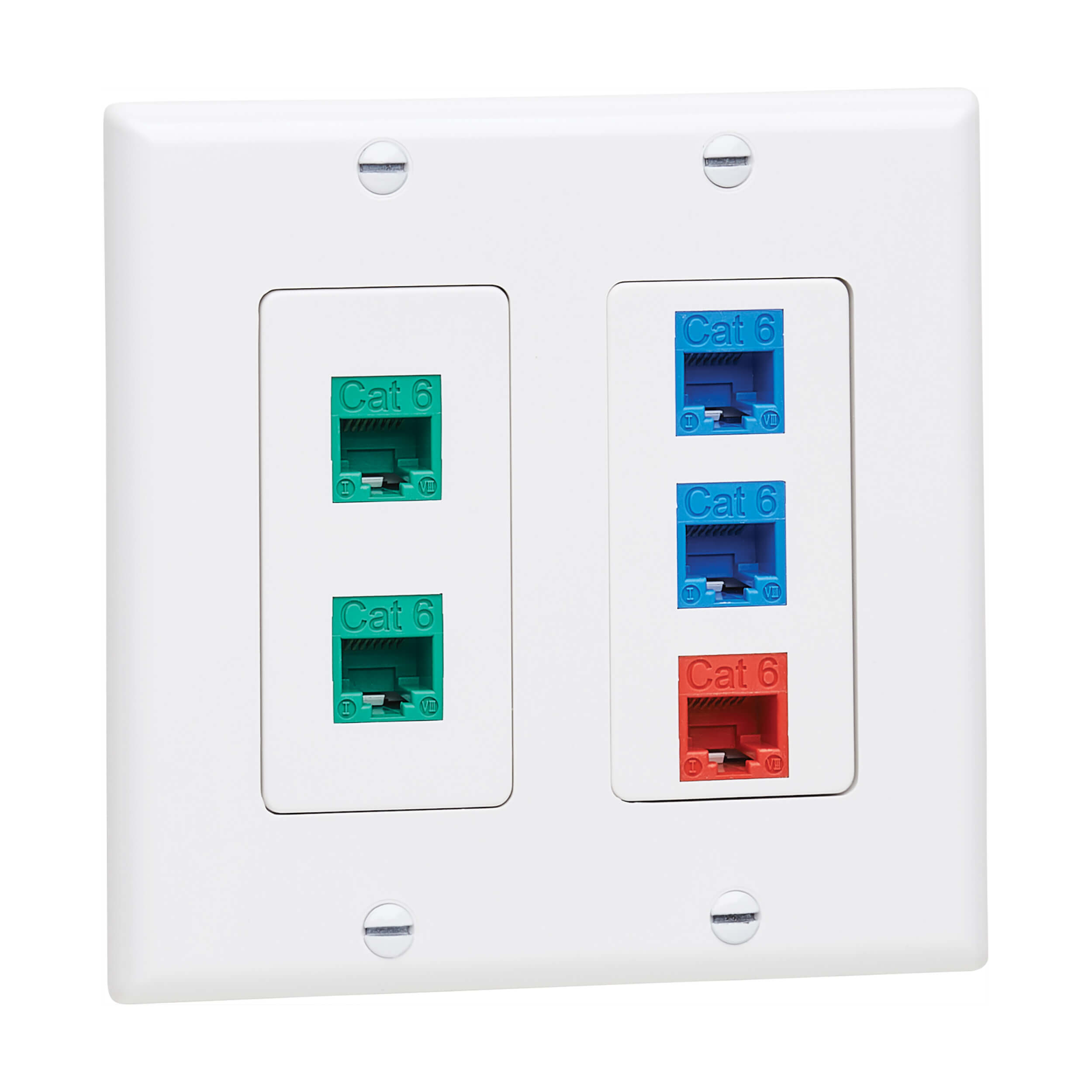 Decora-Style Faceplate - Double Gang, White | Eaton
