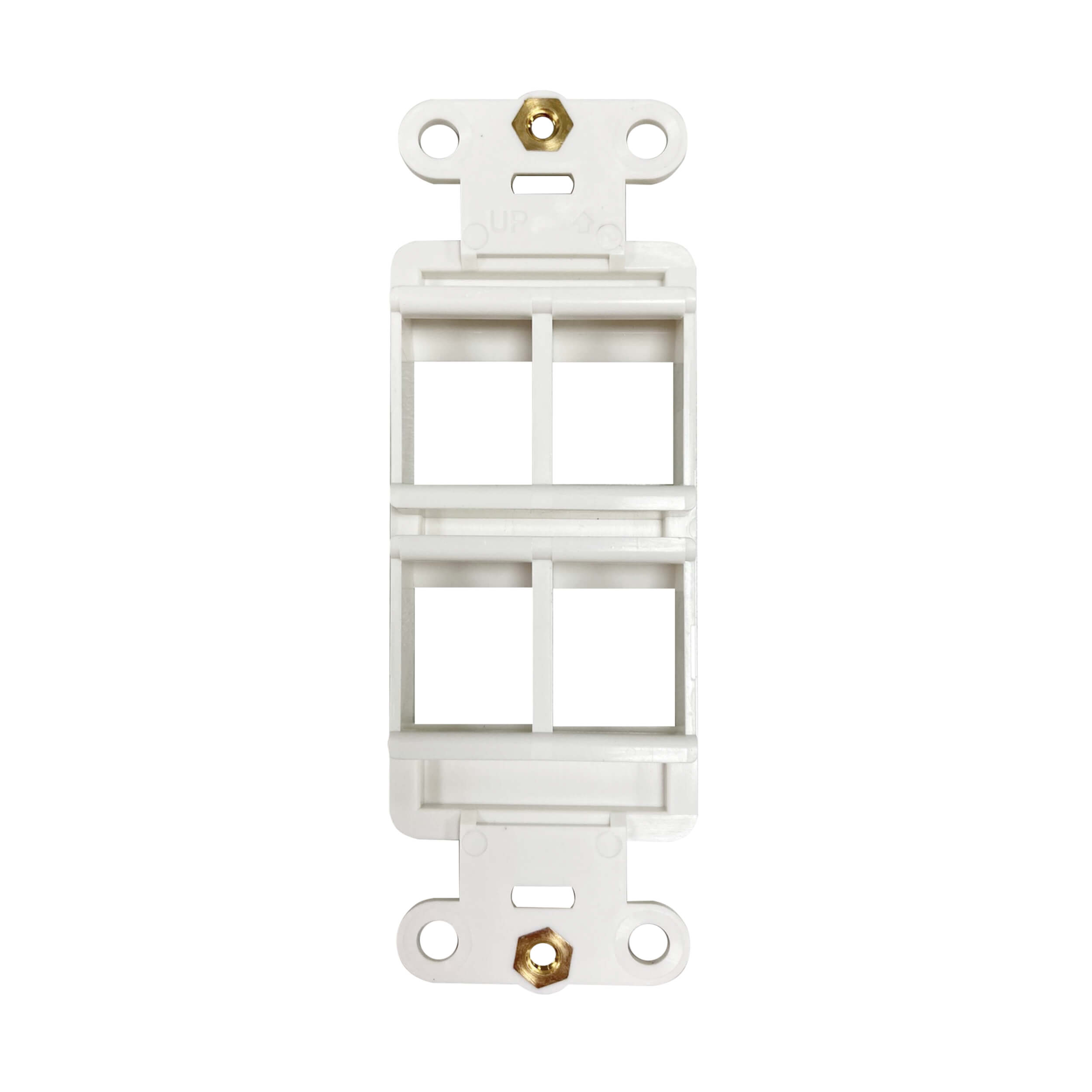 4-Port Decora Style Insert for Faceplate, Antibacterial, Ivory | Eaton