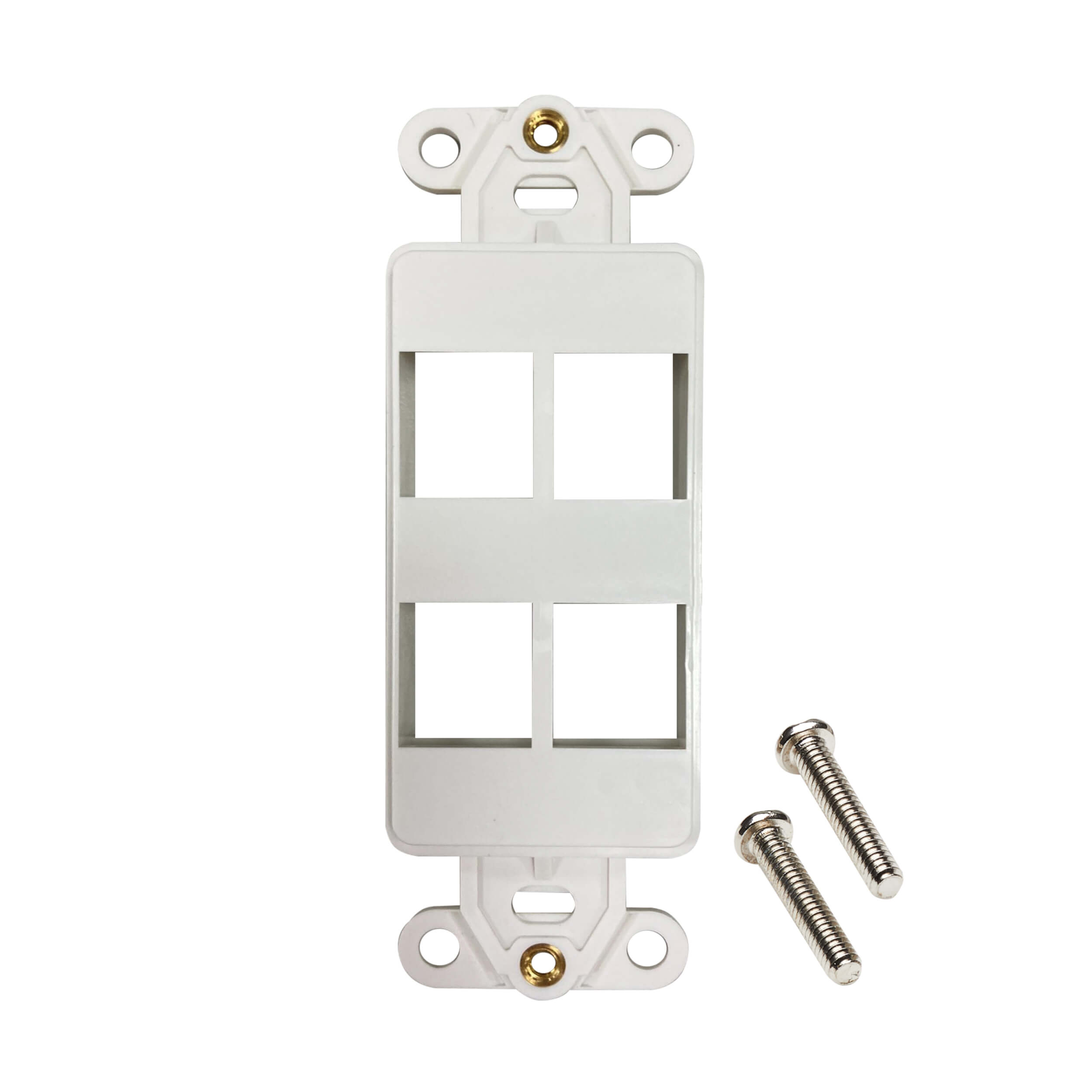 4-Port Decora Style Insert for Faceplate, Antibacterial, Ivory | Eaton