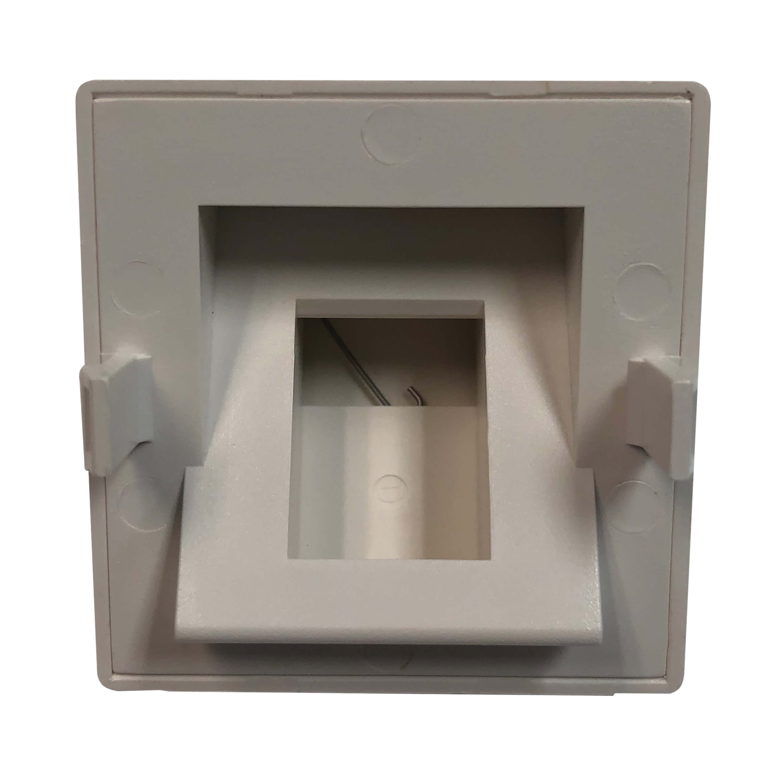 1-Port Angled Shutter Module, Icon Tab, European, White | Eaton