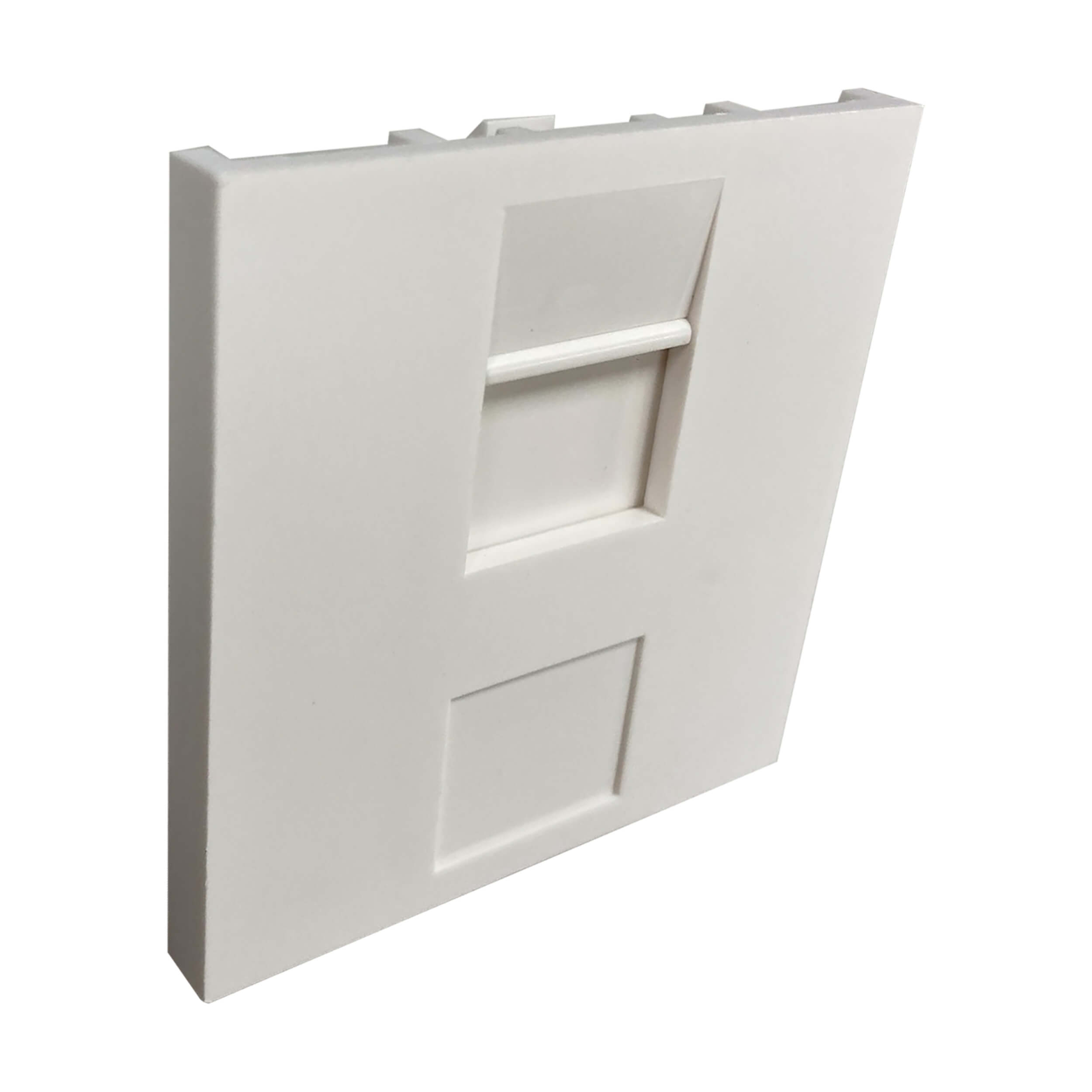 1-Port Shuttered Module, UK - White | Eaton