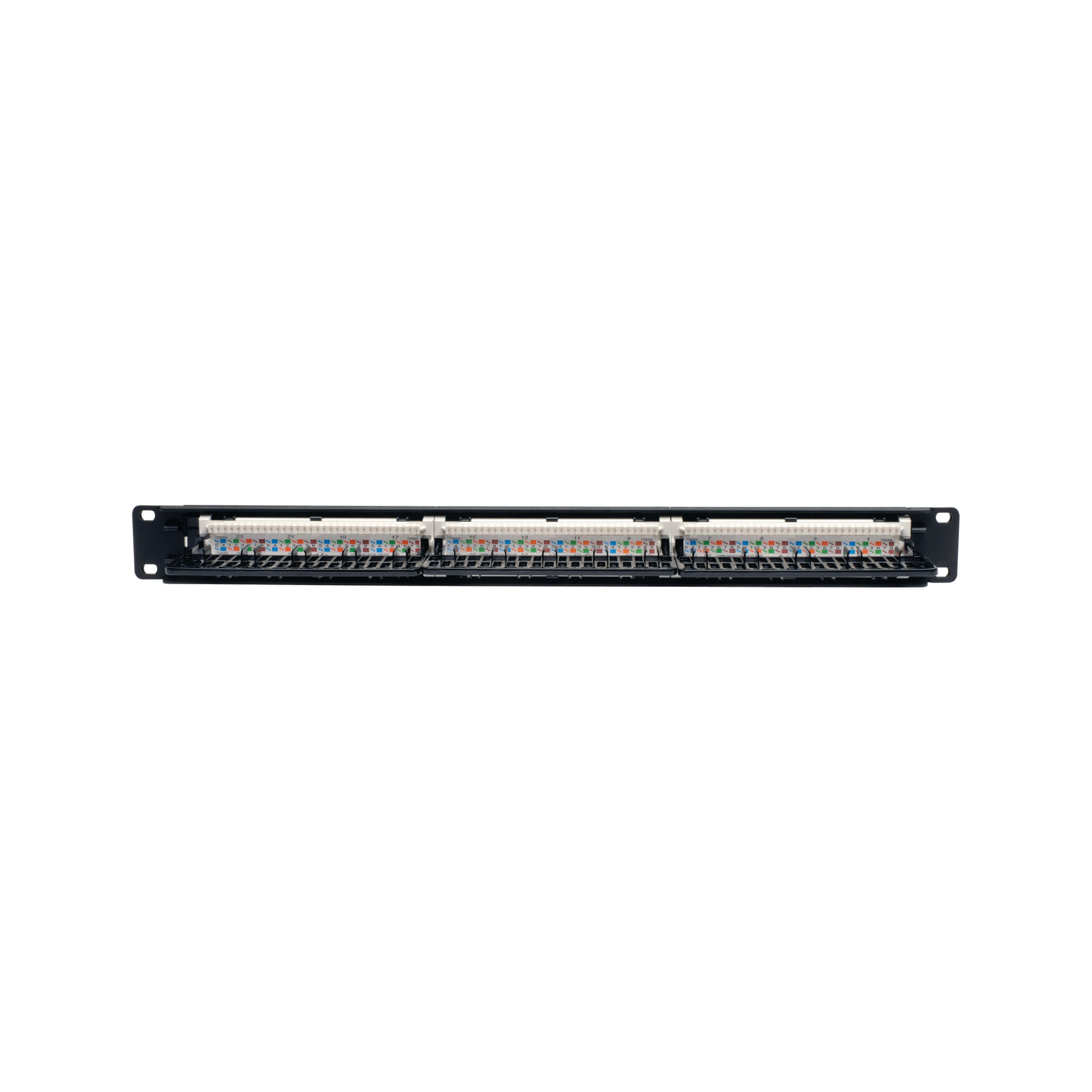 24-Port 1U Rack Mount Cat5e 110 Patch Panel, 568B, RJ45 Ethernet | Eaton