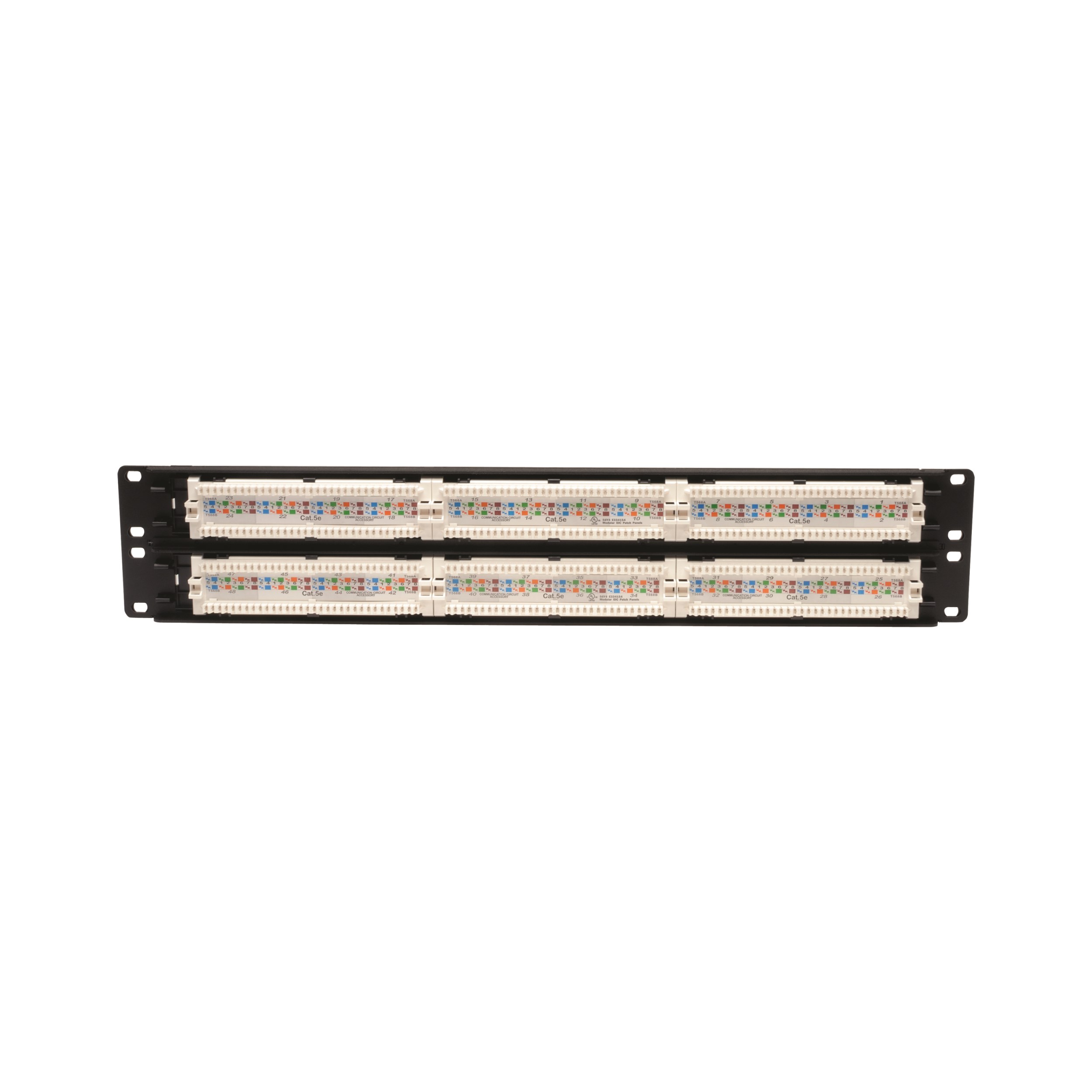 48-Port 2U Rack Mount Cat5e 110 Patch Panel, 568B, RJ45 Ethernet | Eaton