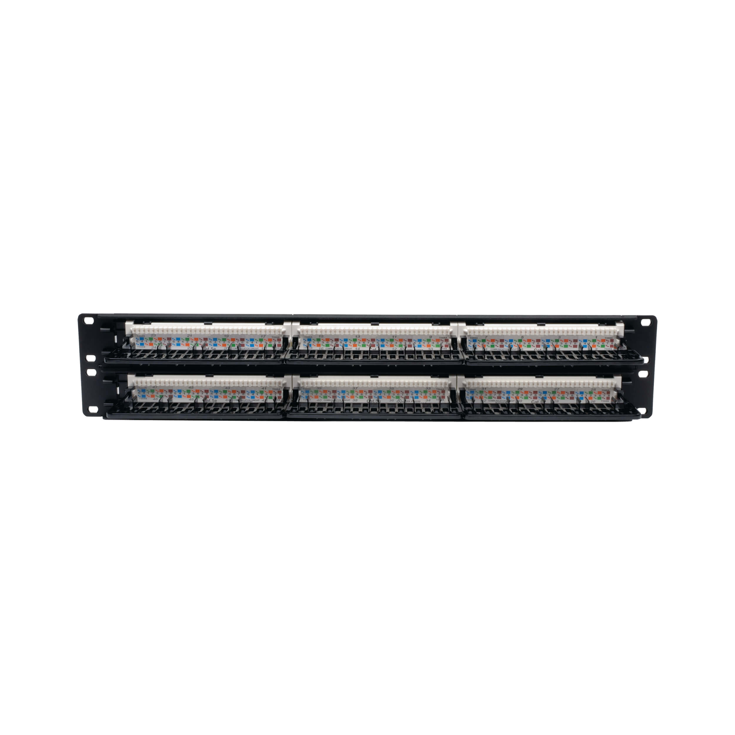 48-Port 2U Rack Mount Cat5e 110 Patch Panel, 568B, RJ45 Ethernet | Eaton