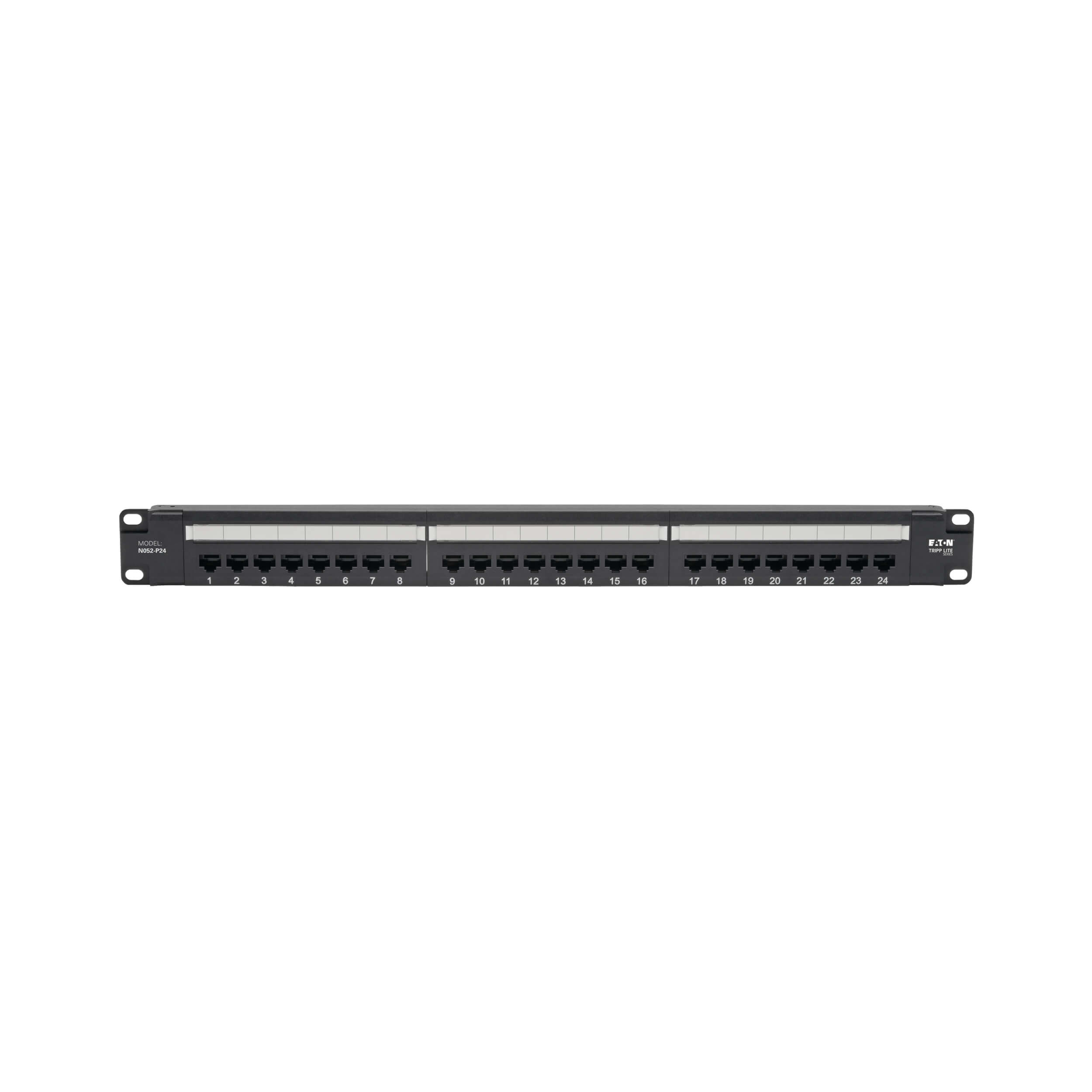 24-Port Patch Panel, PoE, Cat5e, 1U, TAA | Eaton