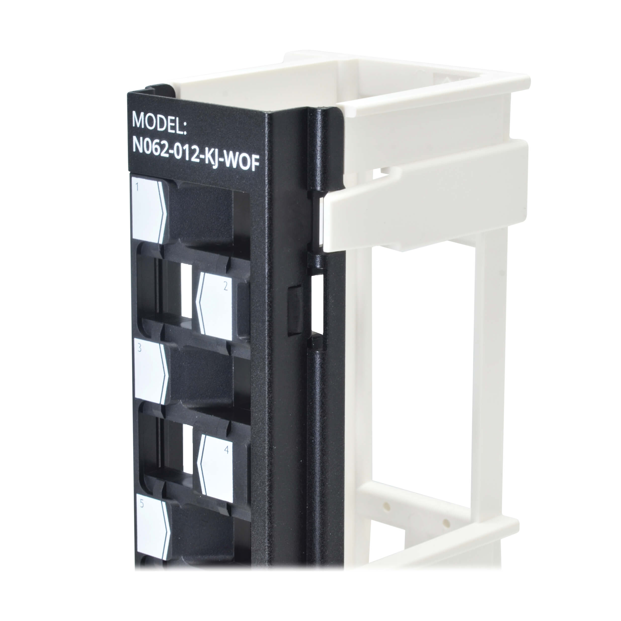 12-Port Wall-Mount Patch Panel, UTP Keystone Jacks, Offset Ports | Eaton