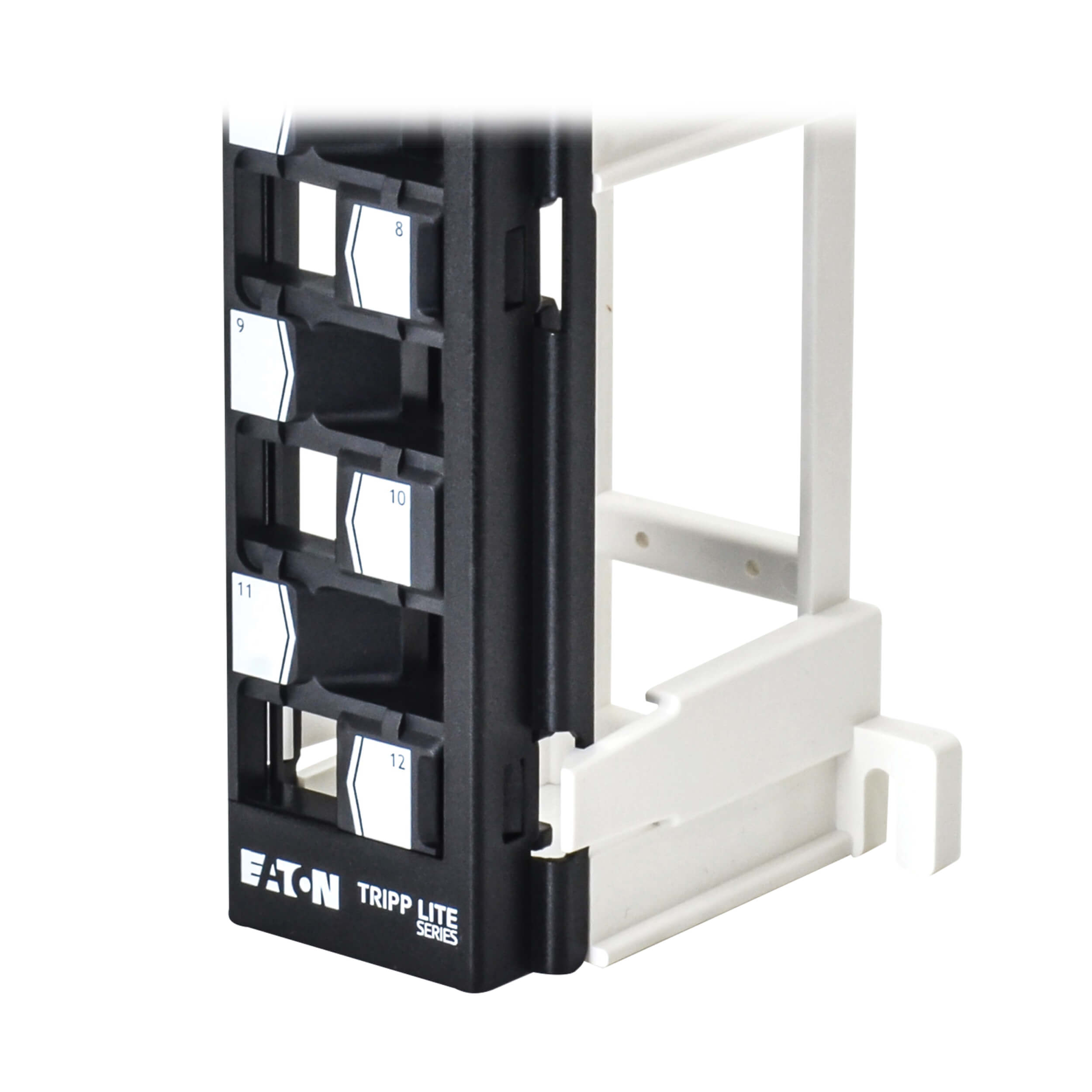 12-Port Wall-Mount Patch Panel, UTP Keystone Jacks, Offset Ports | Eaton