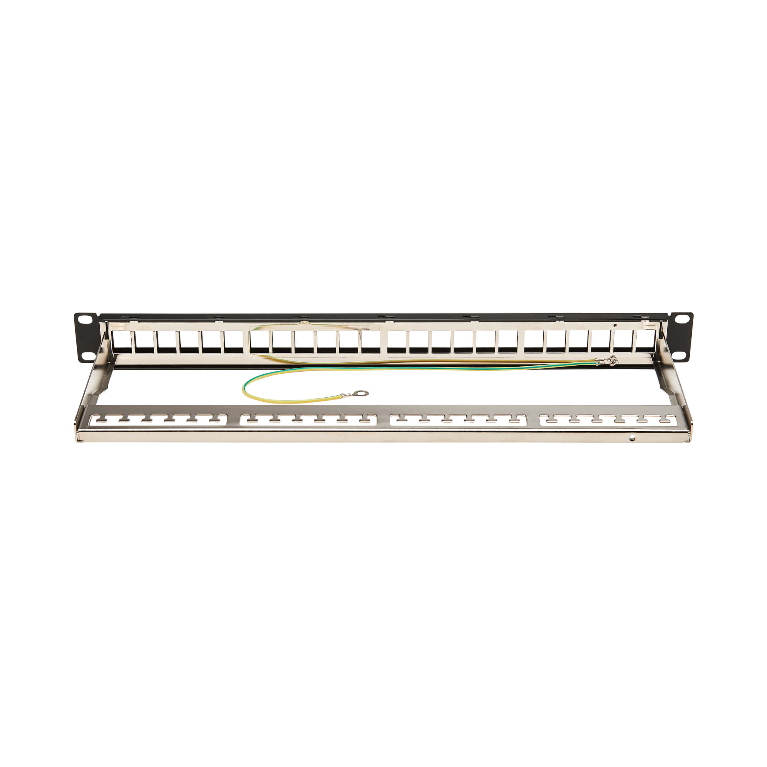 24-Port Shielded Blank Keystone Patch Panel, 1U Rack | Eaton
