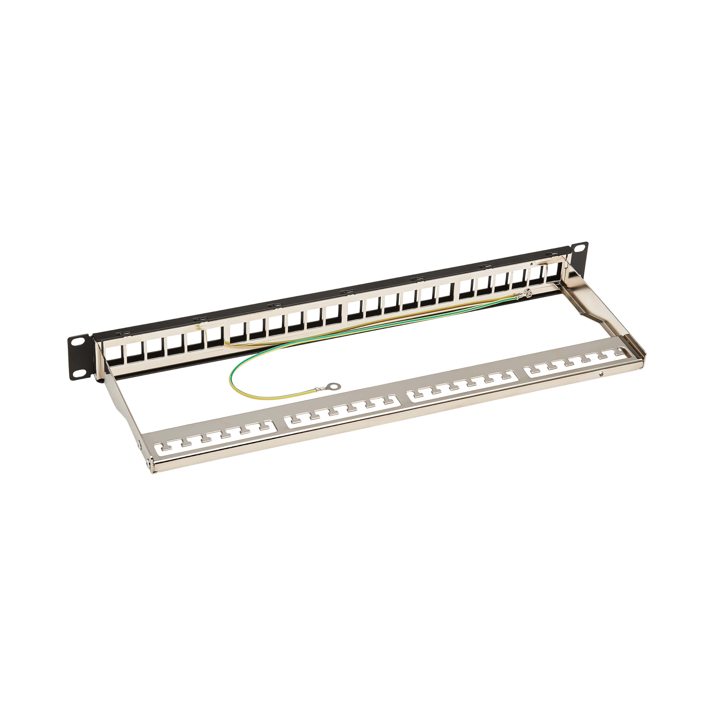 24-Port Shielded Blank Keystone Patch Panel, 1U Rack | Eaton