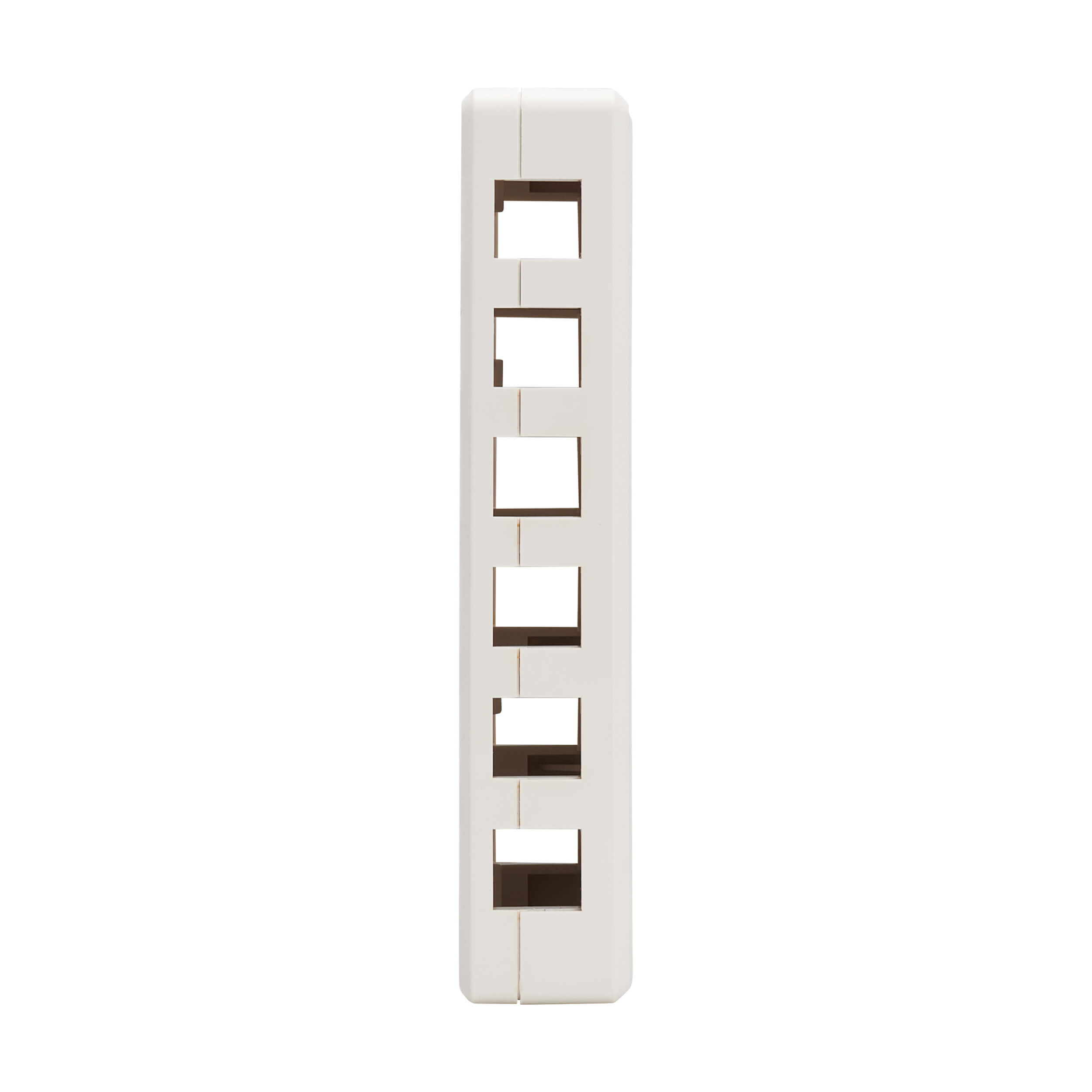 12-Port Surface-Mount Box for Keystone Jacks, White | Eaton