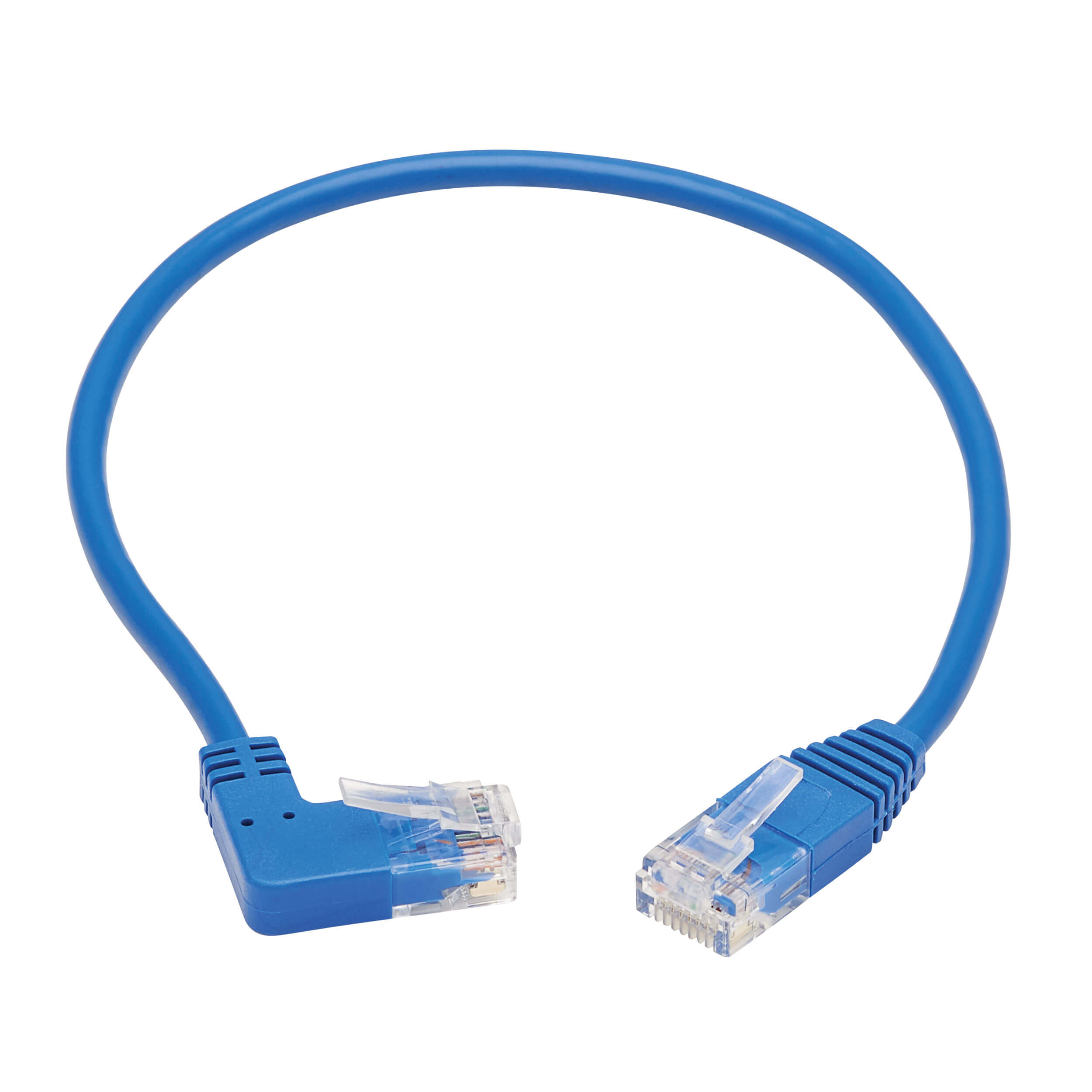 Right Angle Cat6 Gigabit Molded Slim UTP Ethernet Cable (RJ45 Right ...