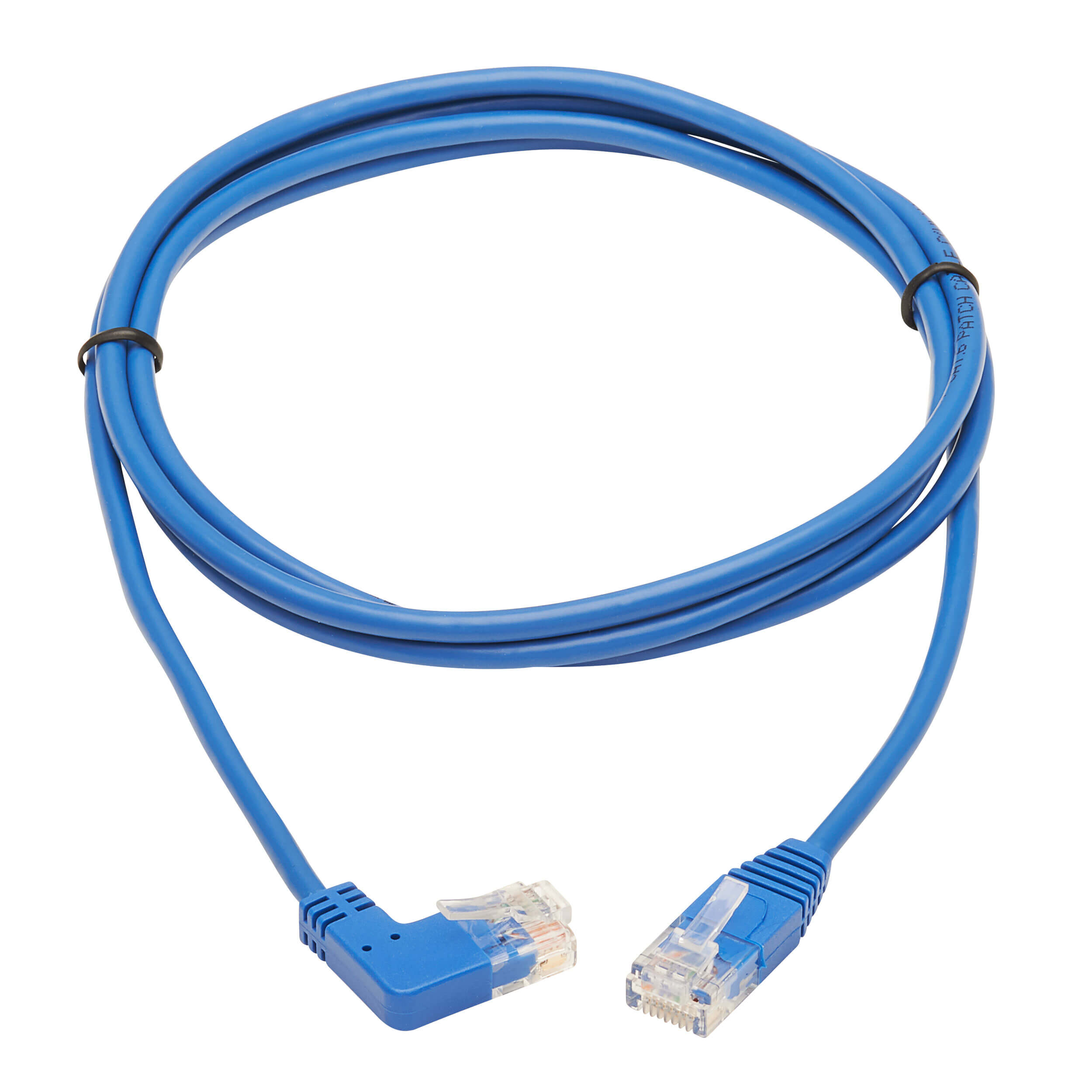 Right Angle Cat6 Gigabit Molded Slim UTP Ethernet Cable (RJ45 Right ...