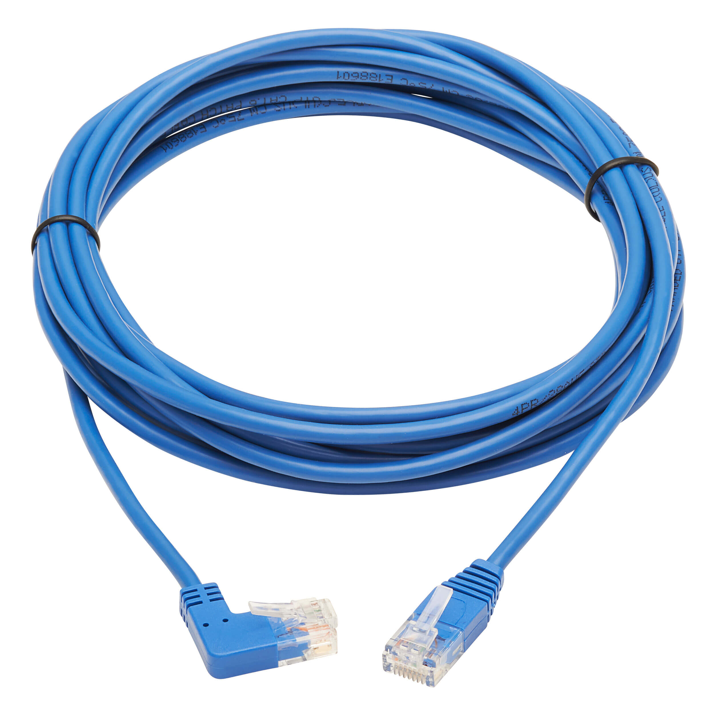 Right Angle Cat6 Gigabit Molded Slim UTP Ethernet Cable (RJ45 Right ...