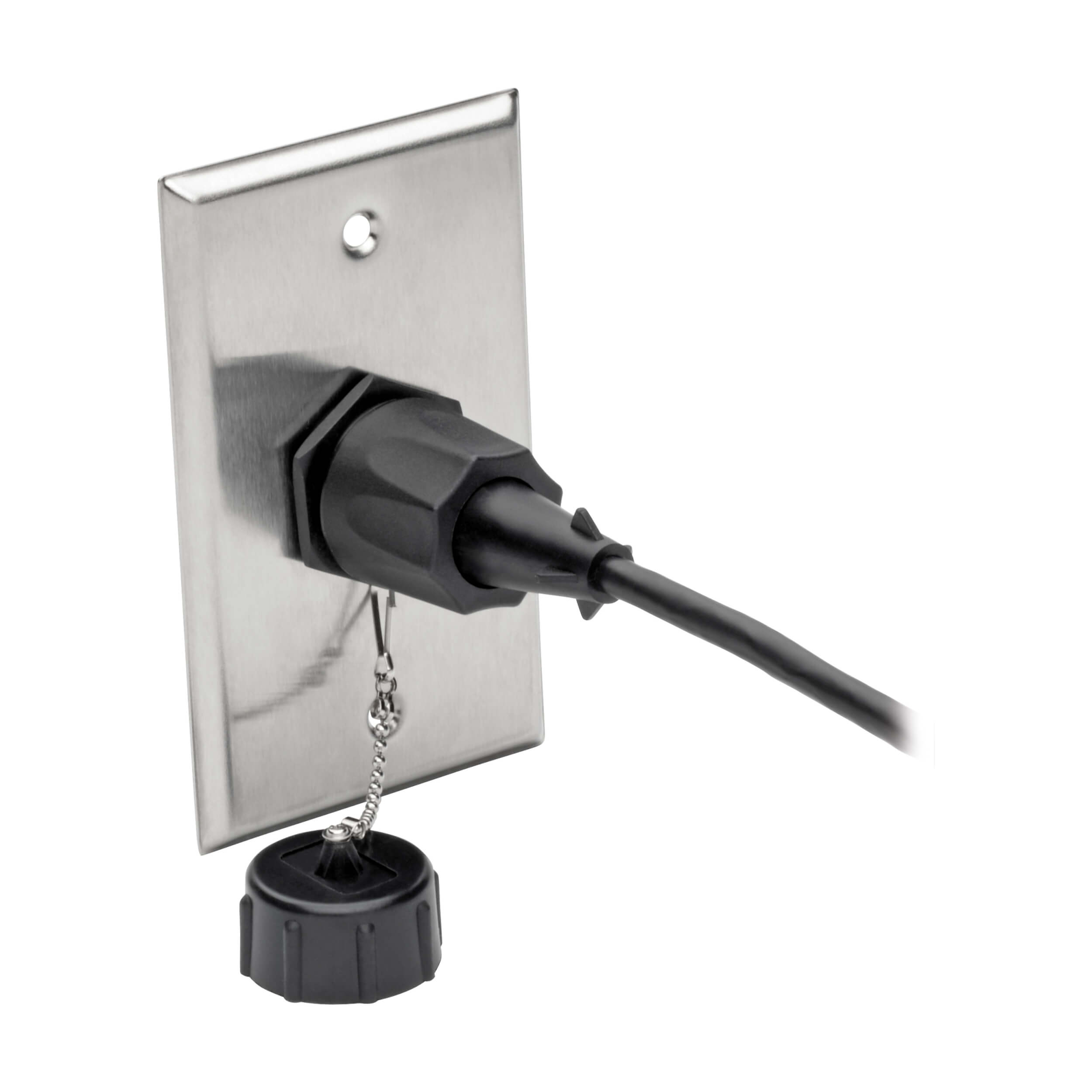 Bulkhead Wall Plate, 1 Cutout, Industrial, Metal | Eaton