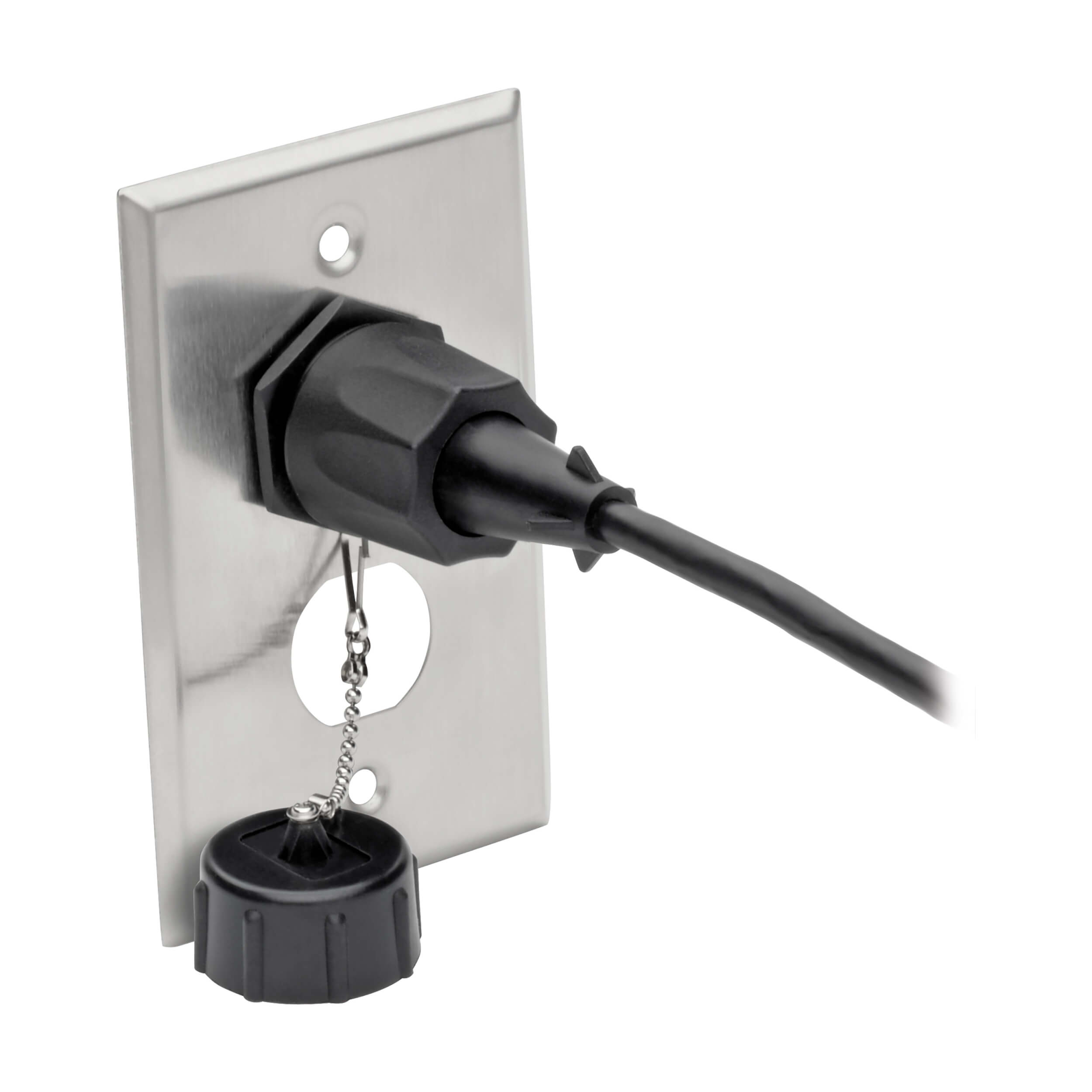 Bulkhead Wall Plate, 2 Cutout, Industrial, Metal | Eaton