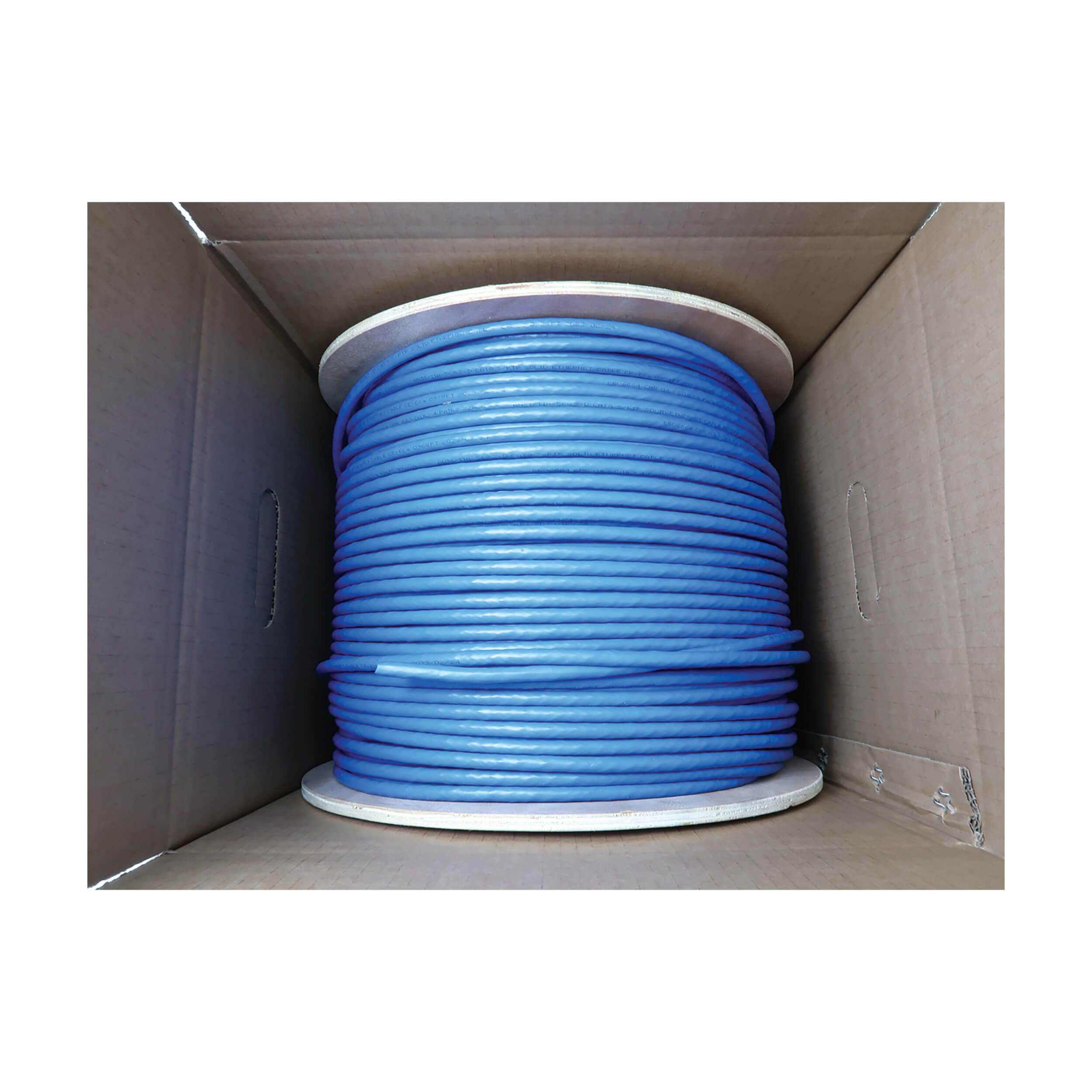 Cat8 25G 40G Bulk SFTP Solid-Core CMR Cable, Blue, 1000-ft | Eaton