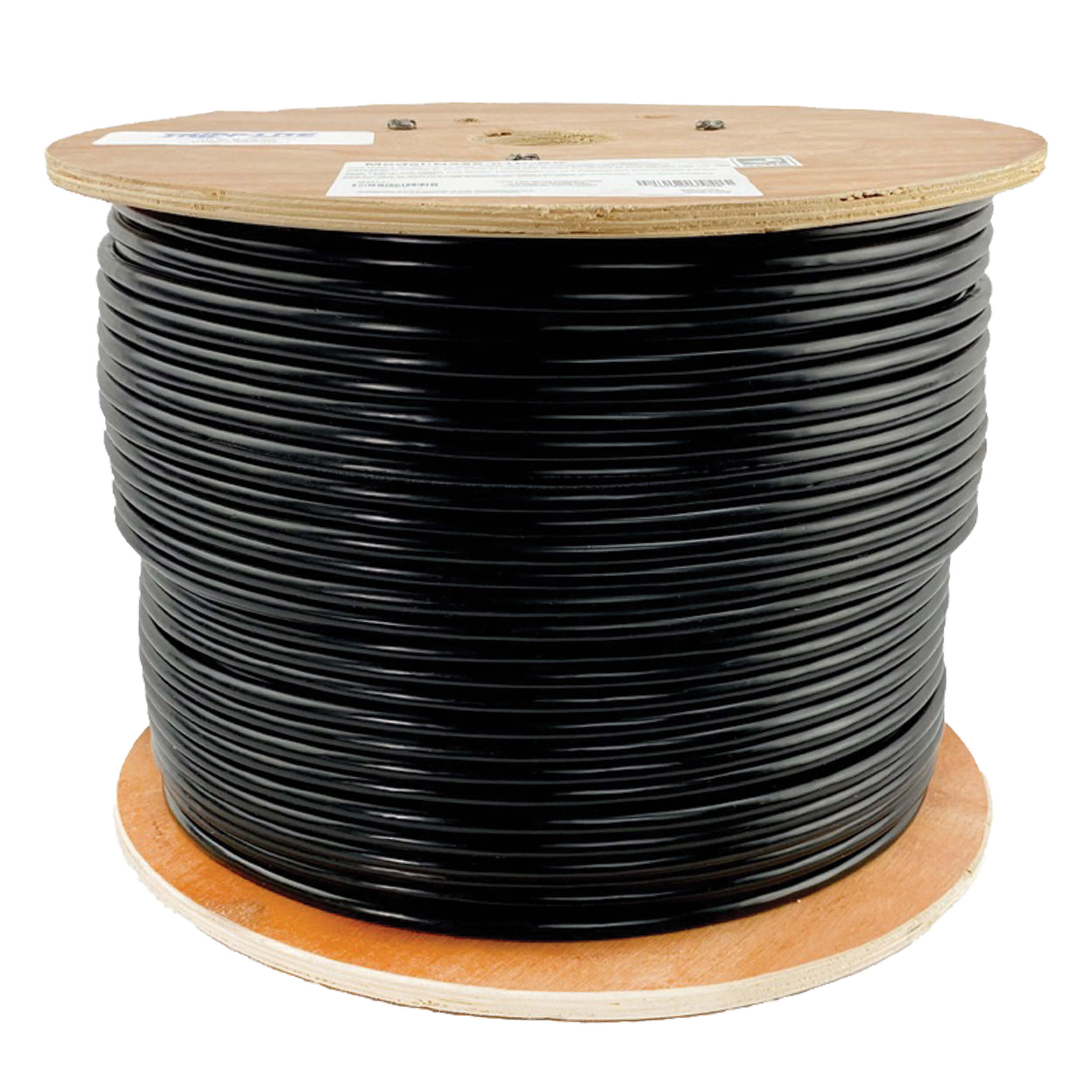 Cat6 Bulk Ethernet Cable, Outdoor-Rated UTP, 600 MHz Solid-Core, Black ...