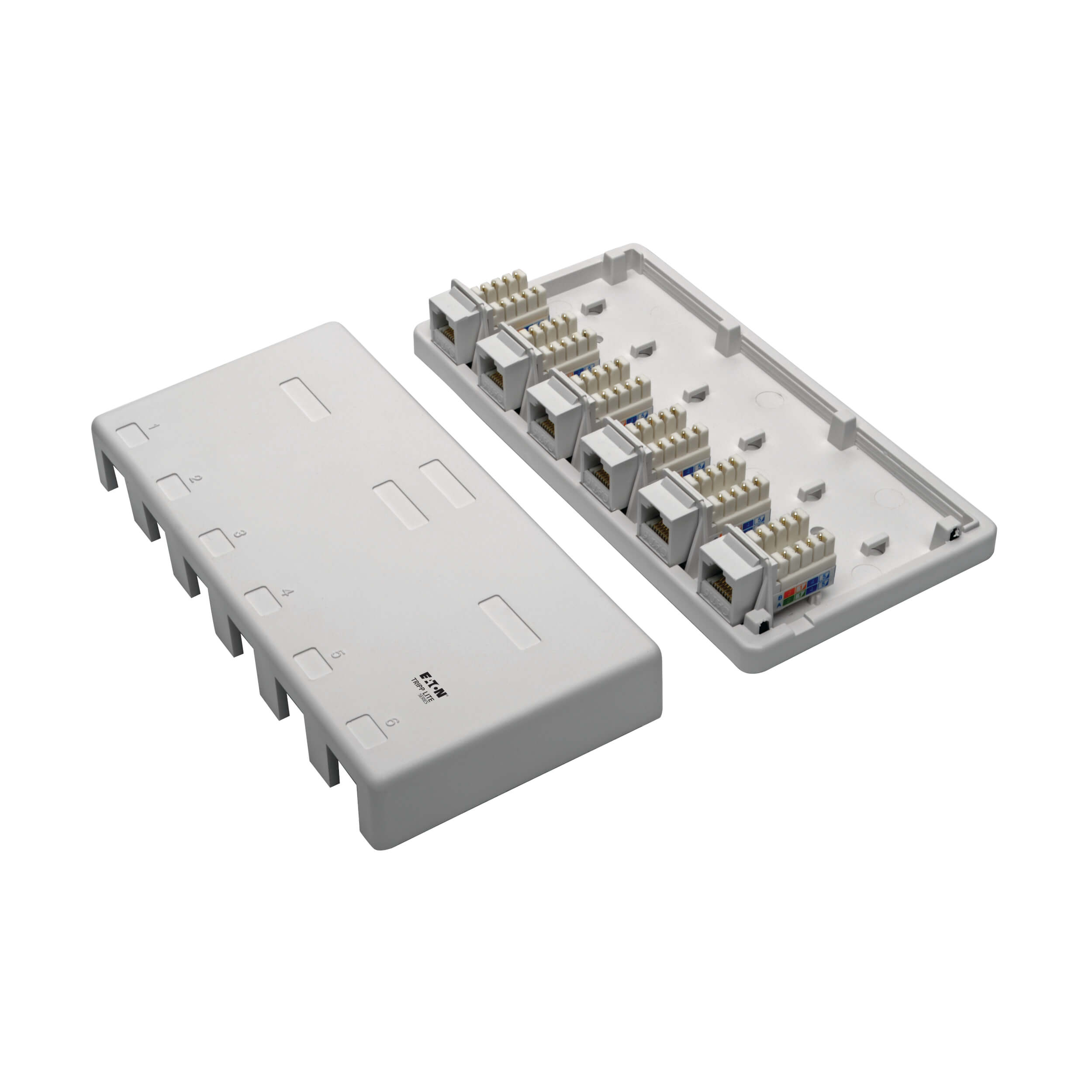 Pre-Configured Unshielded Cat6 6-Port Surface-Mount Box | Eaton